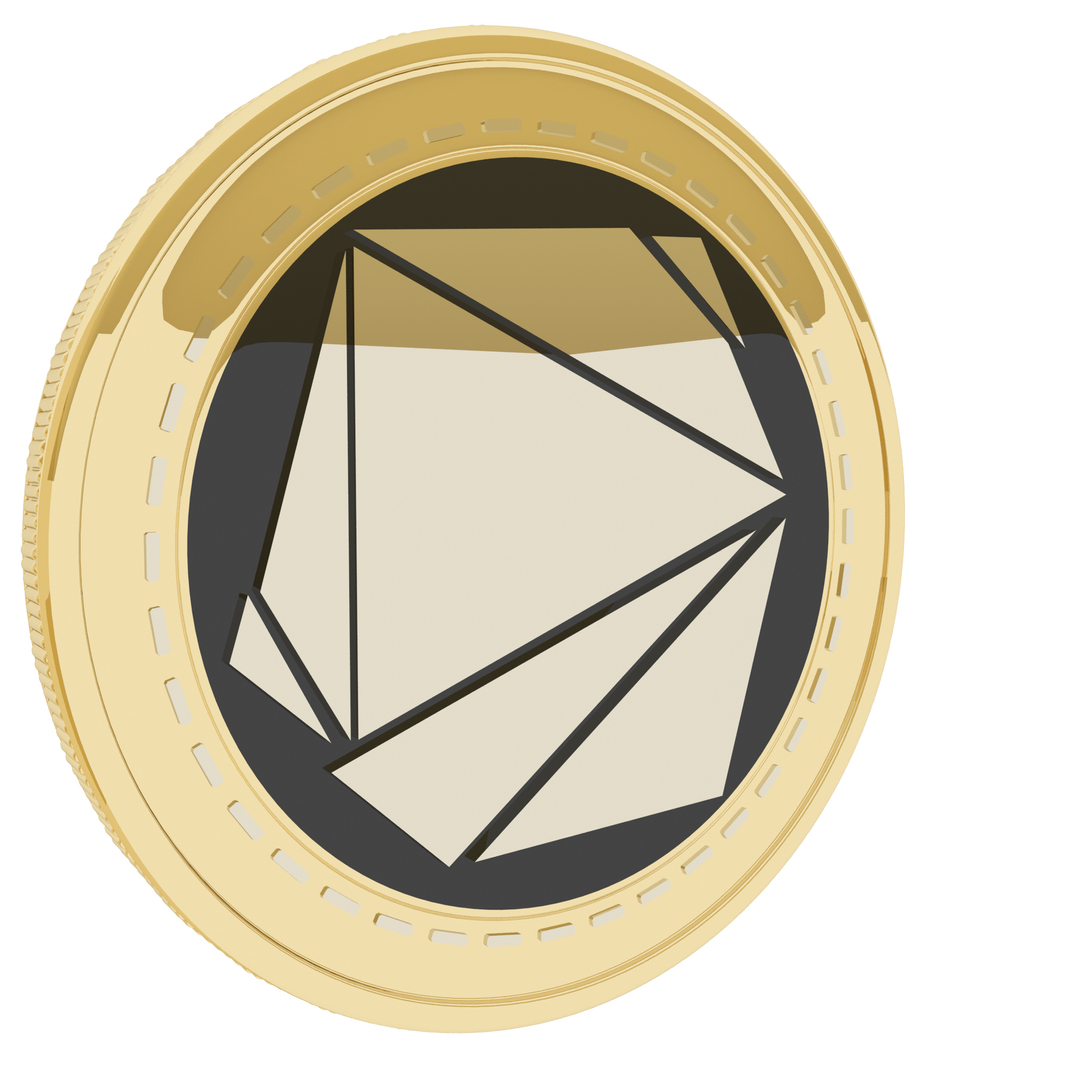 3D DAO PlayMarket 2 Gryptocurrency Gold Coin - TurboSquid 1784433