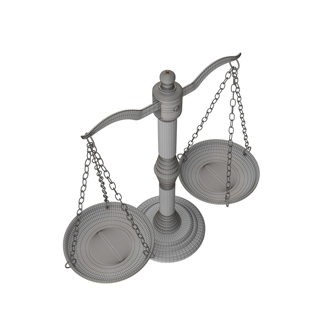 Law Scales 3D - TurboSquid 1392676