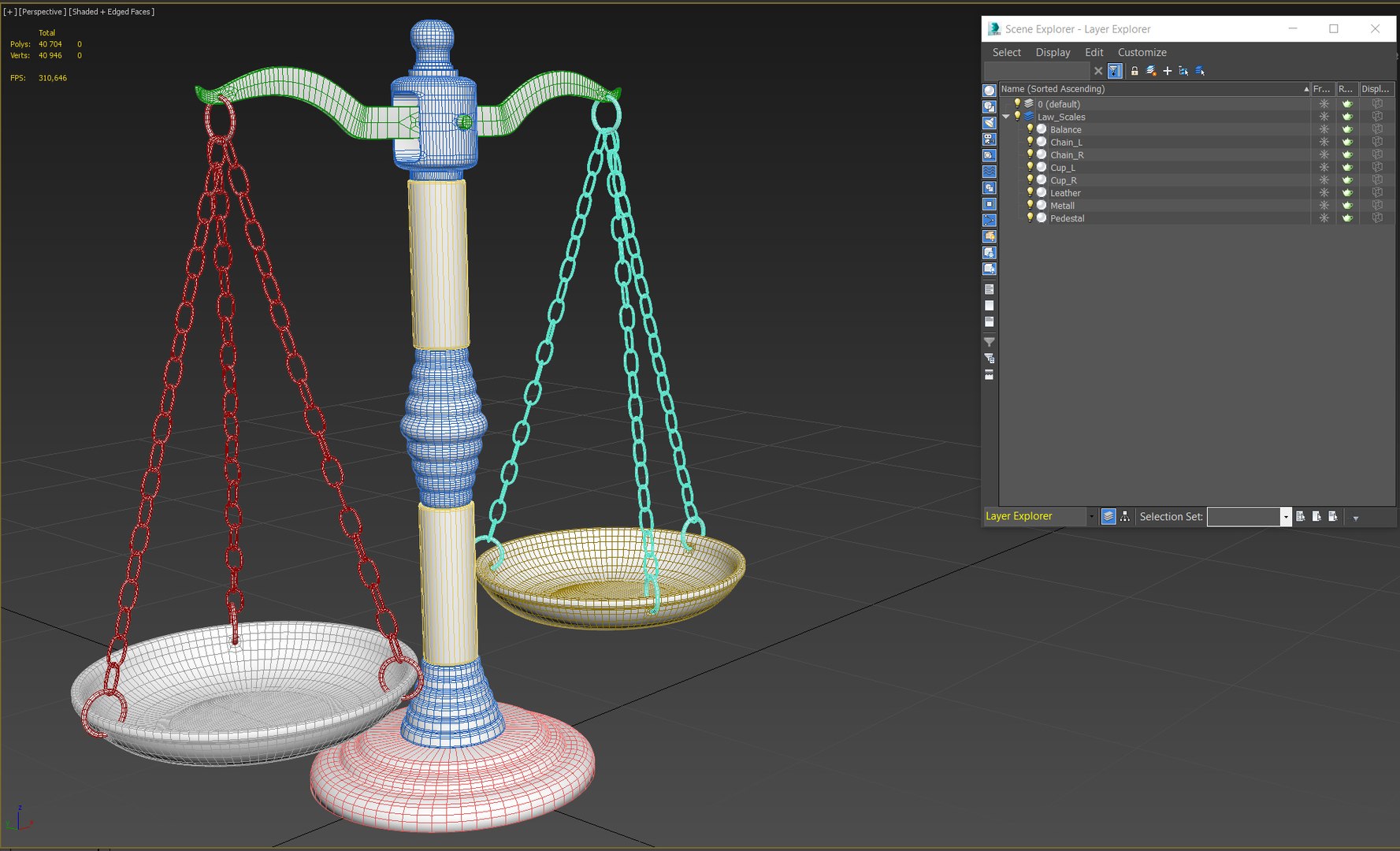 Law Scales 3D - TurboSquid 1392676