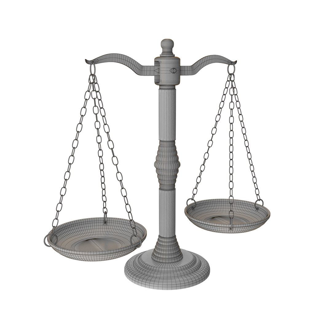 Law Scales 3D - TurboSquid 1392676