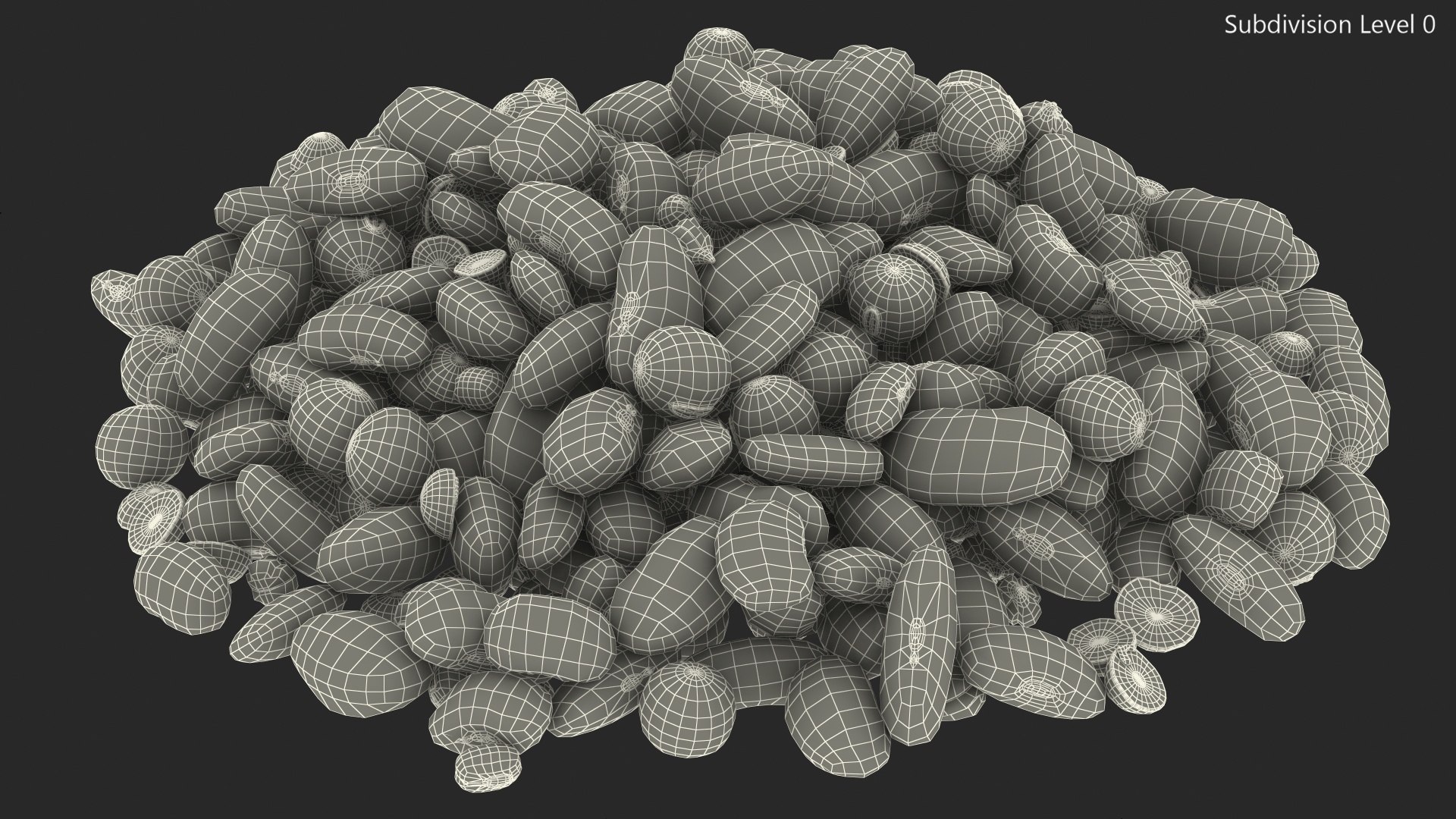 Pile mixed legume beans 3D - TurboSquid 1559127