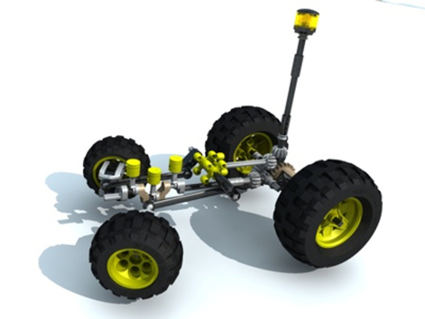 3d lego technic digger model