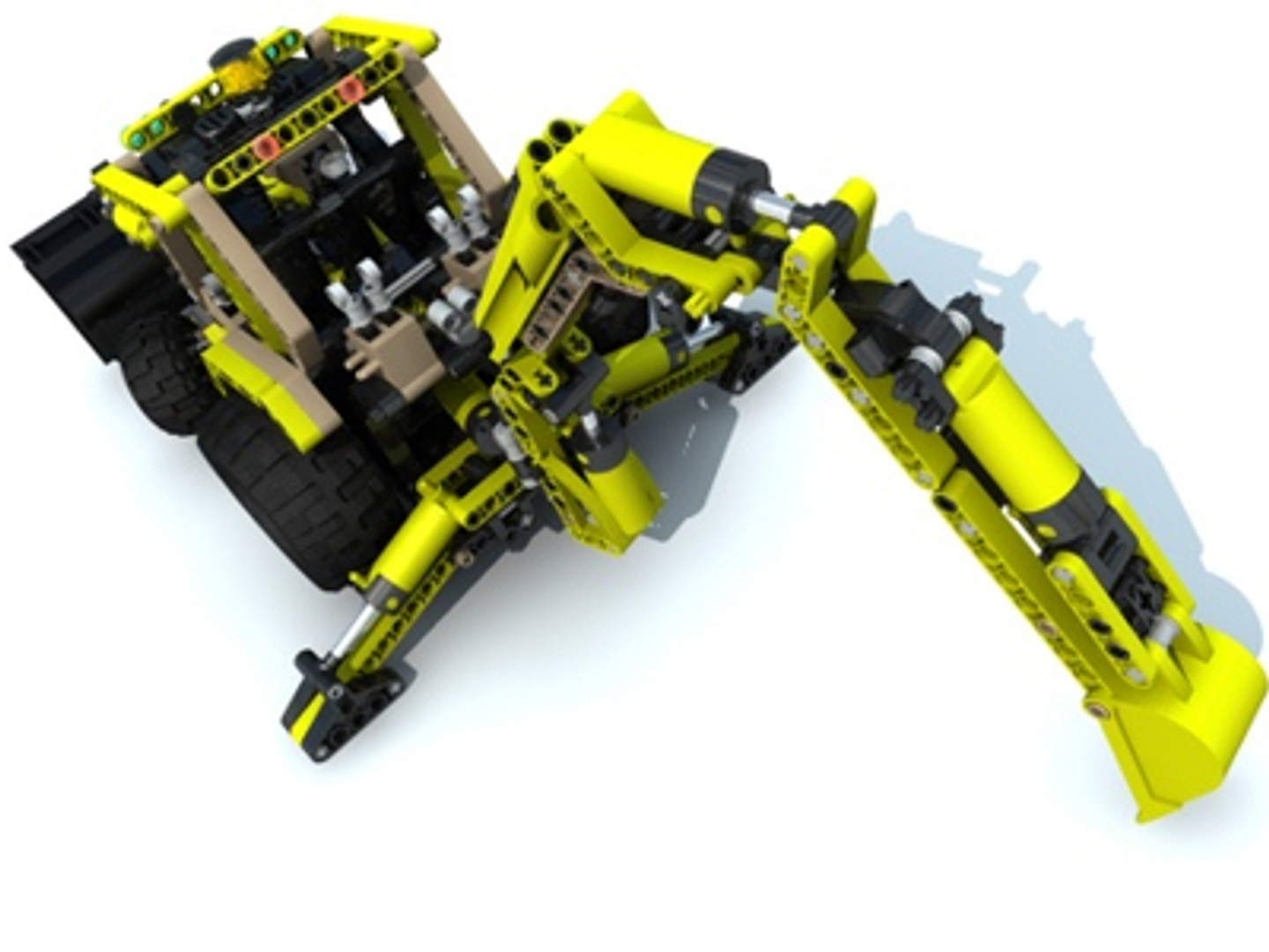 3d lego technic digger model