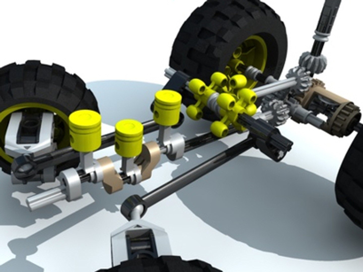 3d Lego Technic Digger Model