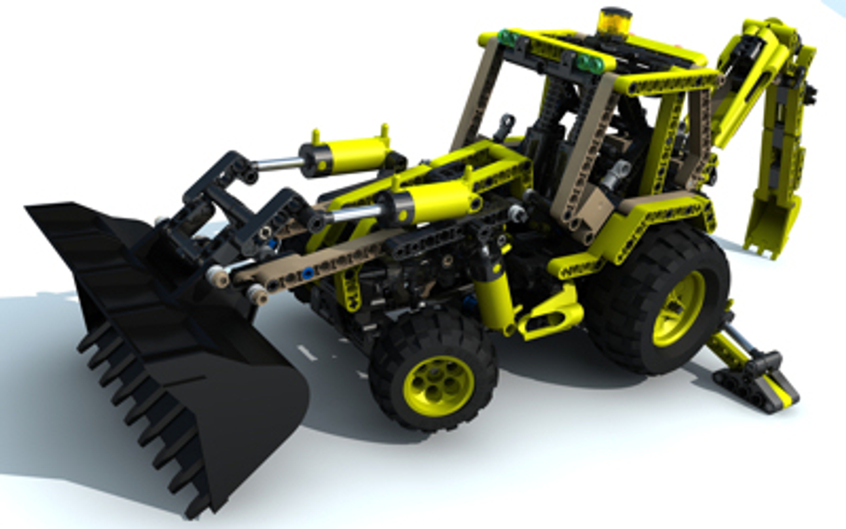 3d lego technic digger model