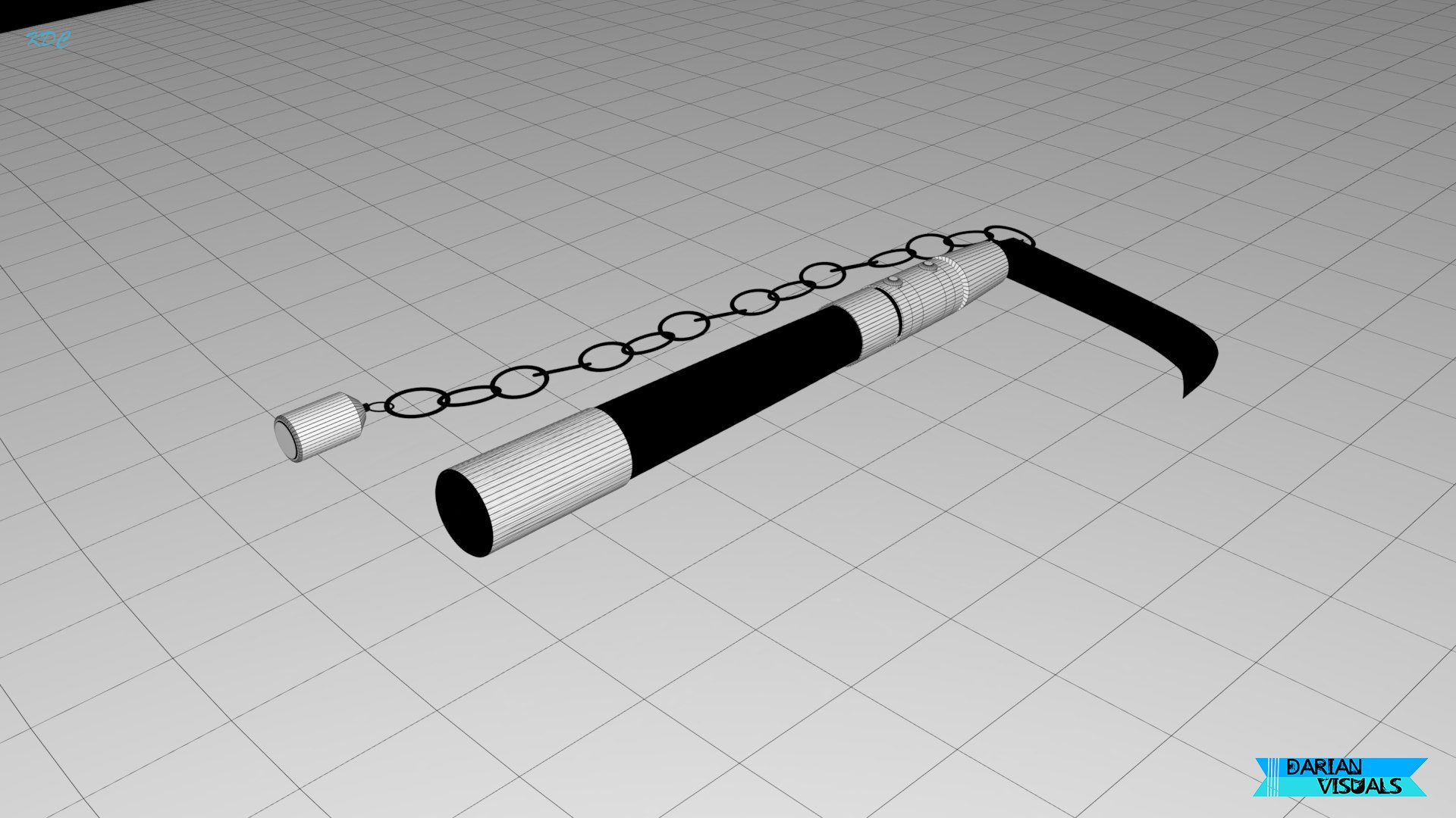 3D Kusarigama Blade Weapon - TurboSquid 1394862