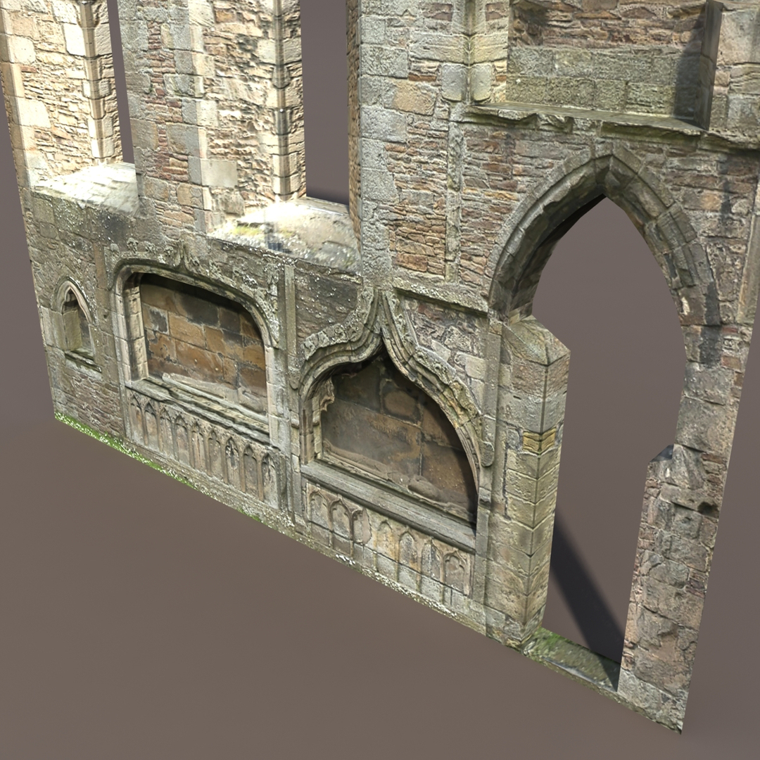 3d castle ruin modelled