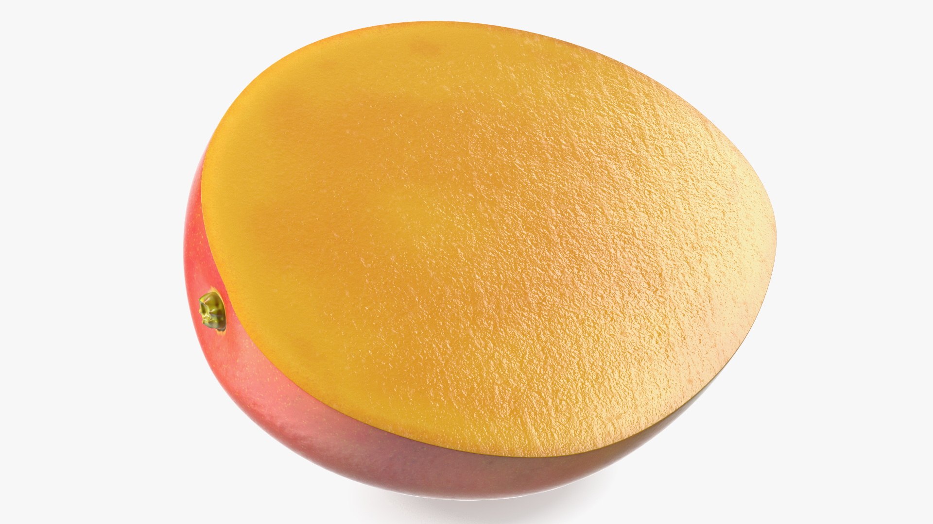 Mango Fruit Half Red Model - TurboSquid 2108322