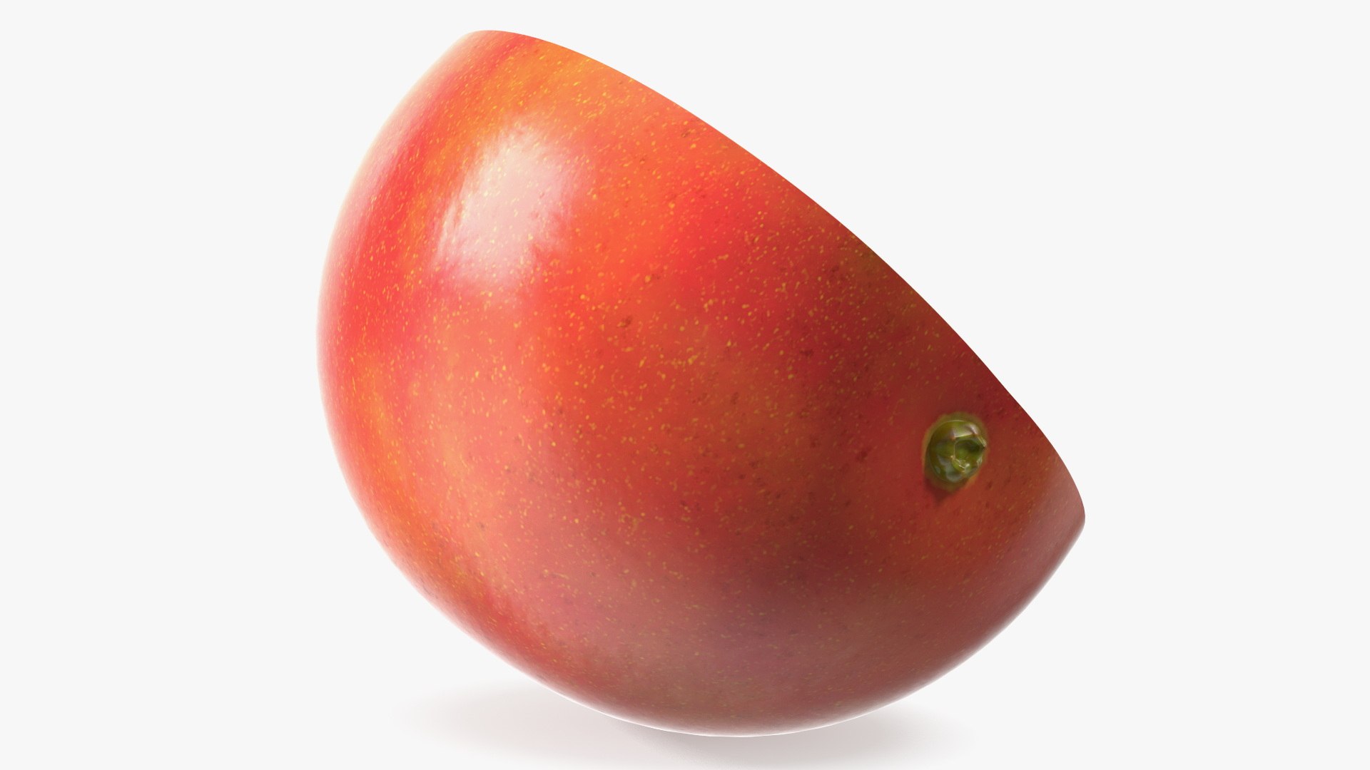 Mango Fruit Half Red Model - TurboSquid 2108322