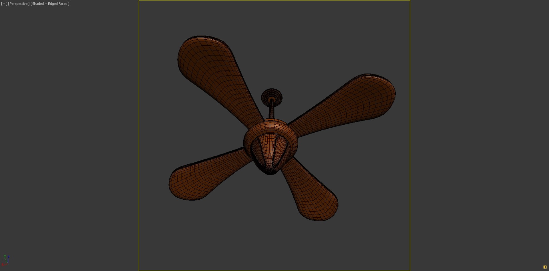 3D Cartoon Ceiling Fan - TurboSquid 1150757
