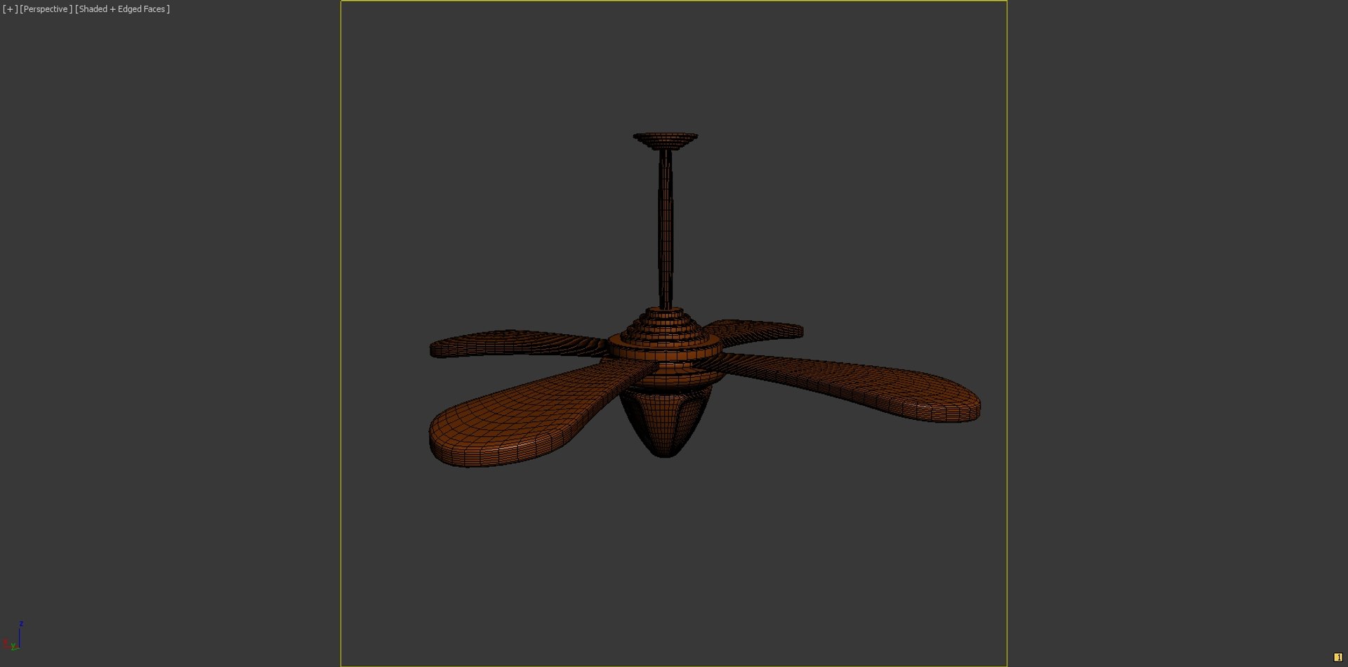 3D Cartoon Ceiling Fan - TurboSquid 1150757