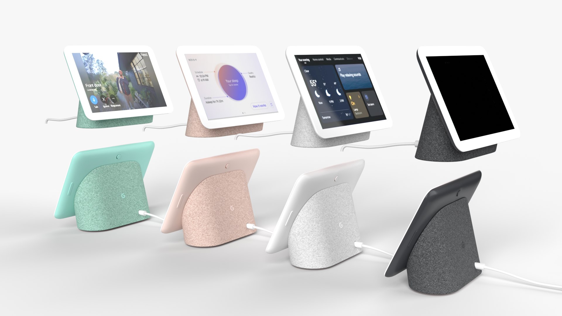3D Google Nest Hub 2nd Gen All Colors - TurboSquid 2180674