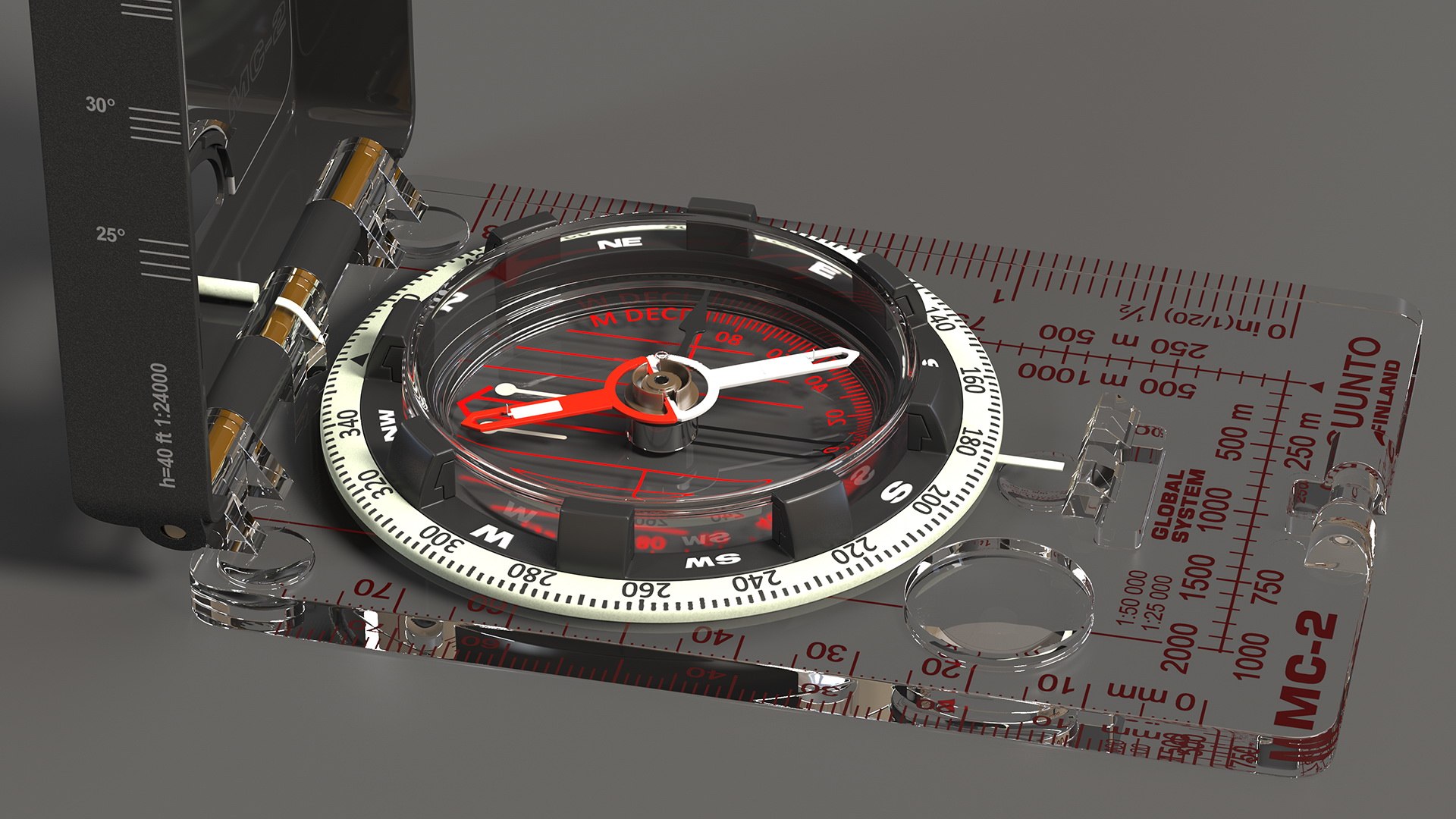 3D Model Mirror Sighting Compass Closed - TurboSquid 1980605