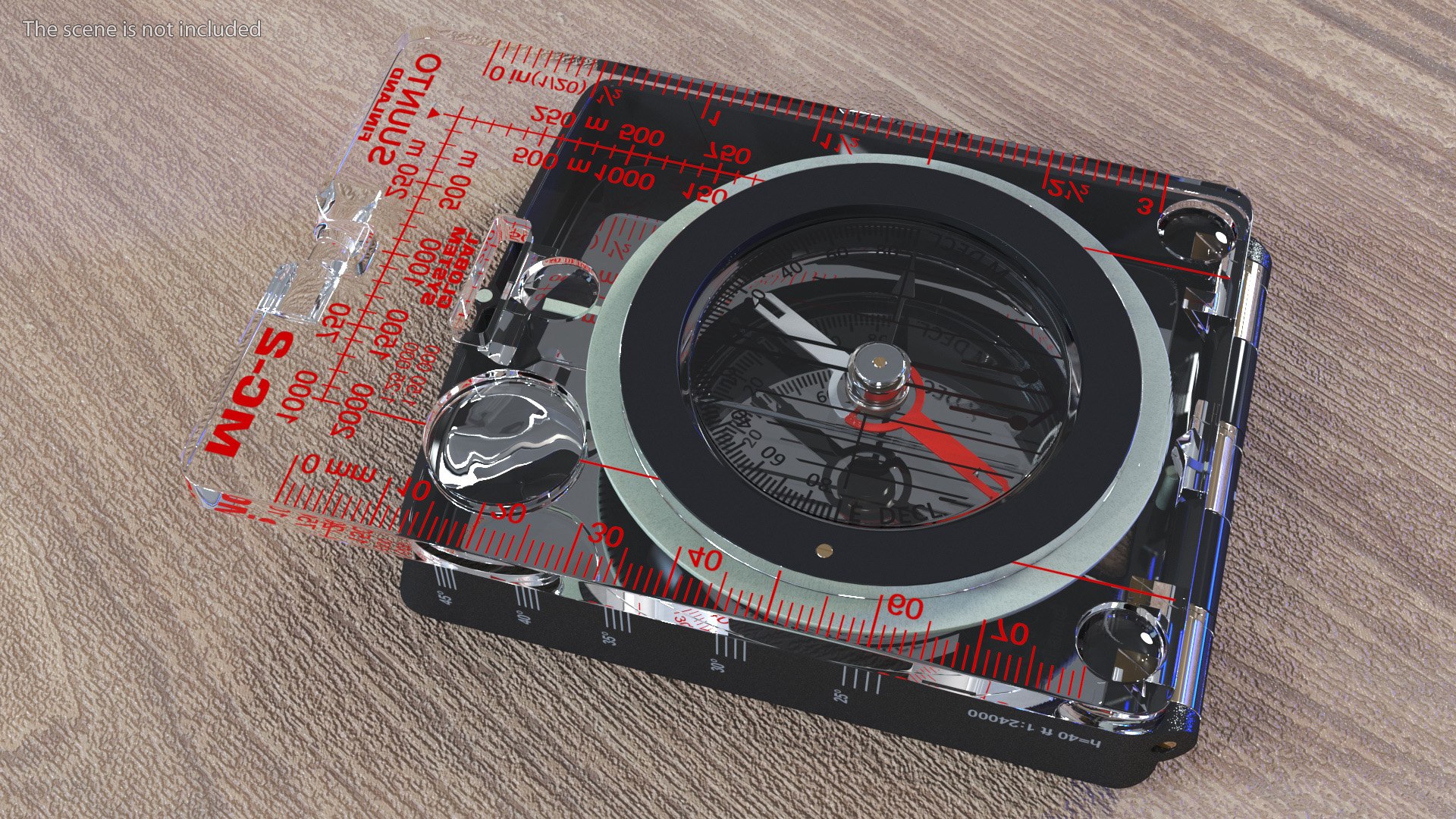 3D Model Mirror Sighting Compass Closed - TurboSquid 1980605