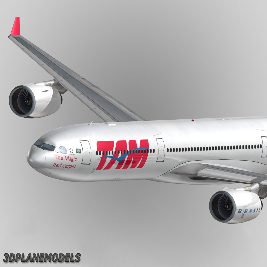 Airbus A340-500 3d 3ds