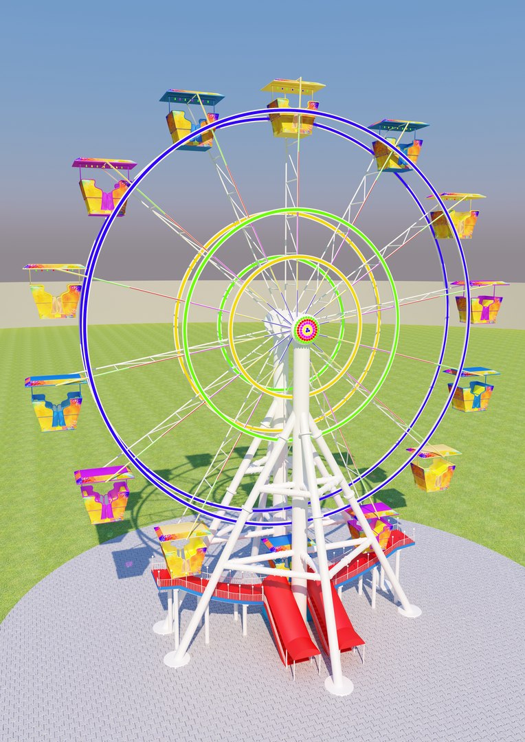 Ferris Wheel 3D Model - TurboSquid 1256117
