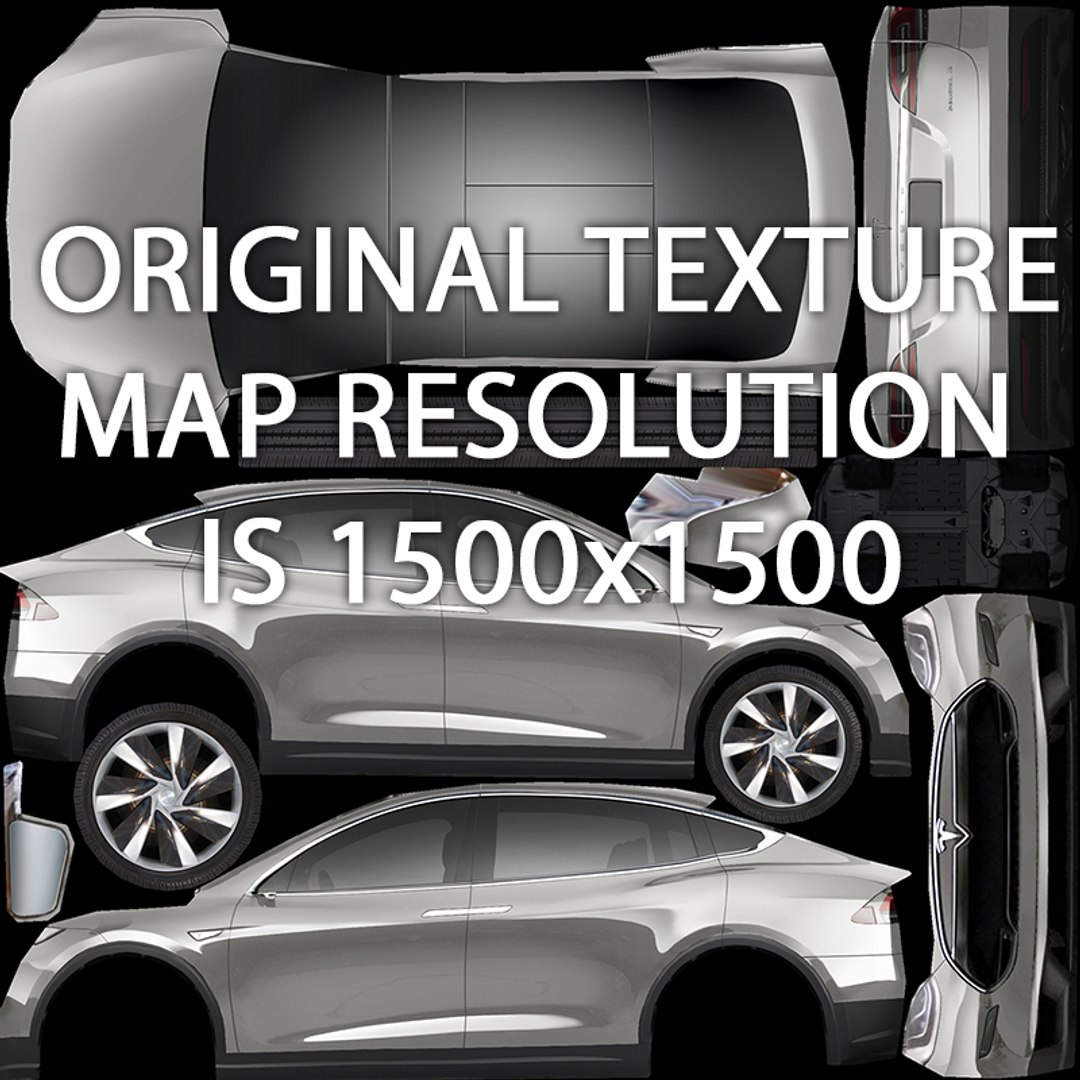 3D Model Tesla Model X Multi Colours - TurboSquid 1831559