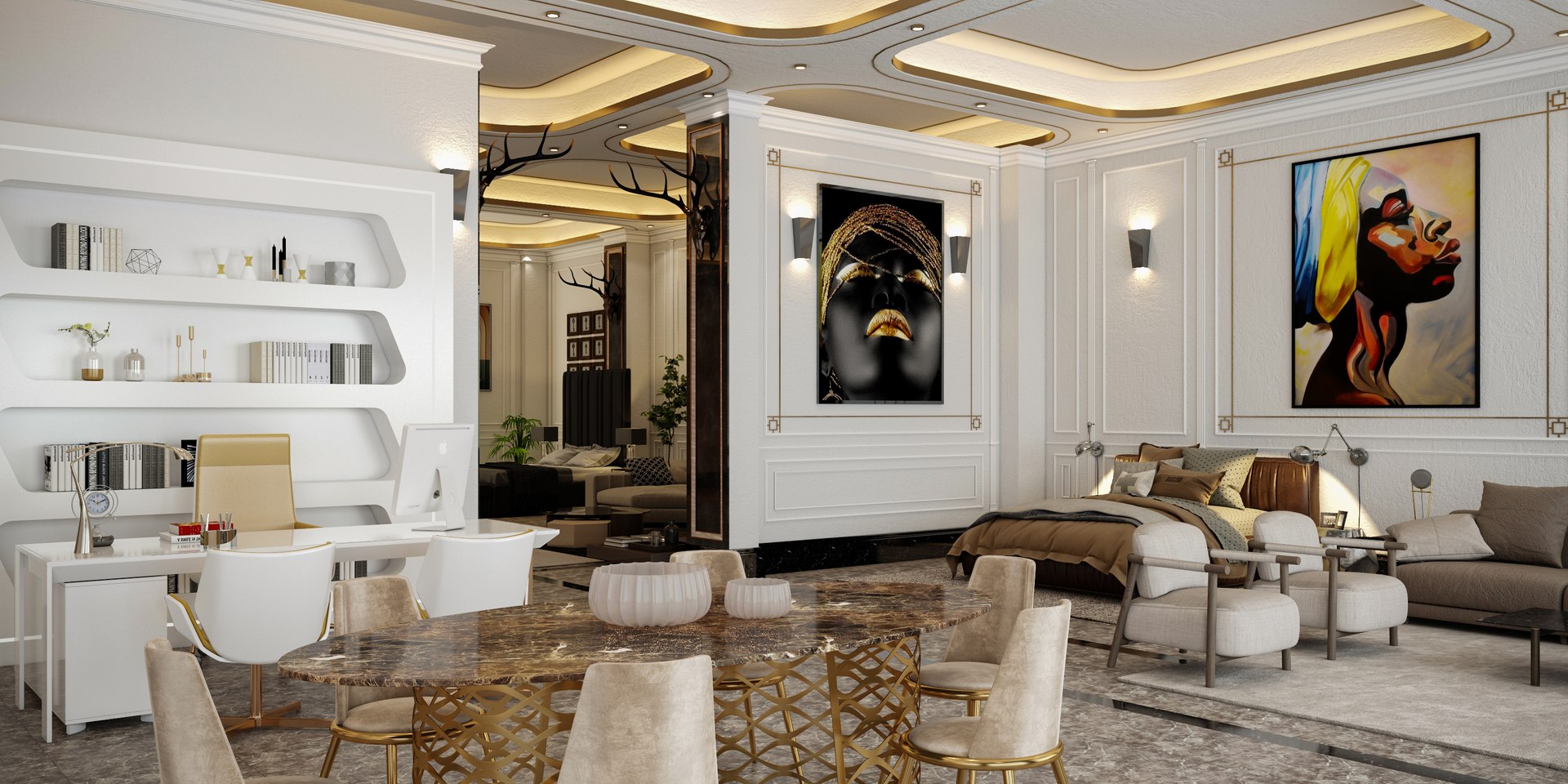 3D Model Furniture Store Interior Modern - TurboSquid 1568031