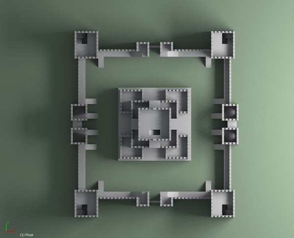 3d generic castle model