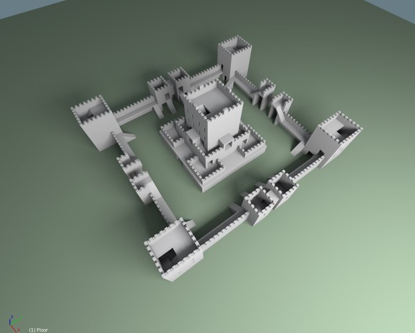 3d generic castle model