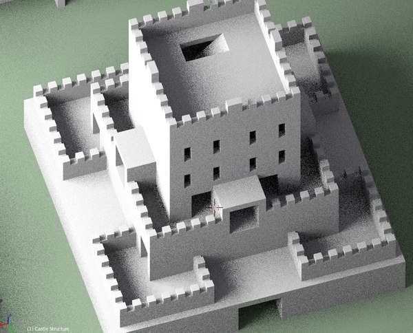 3d generic castle model
