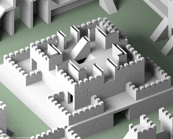 3d generic castle model