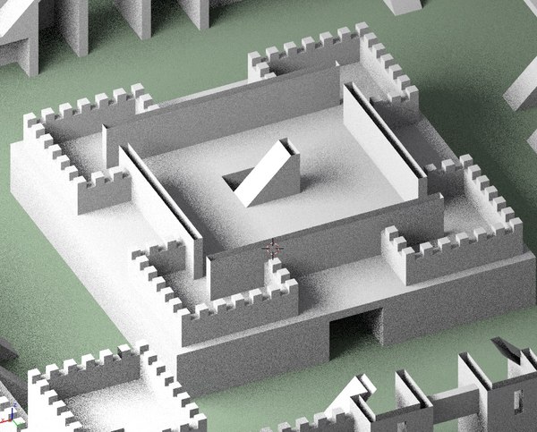 3d generic castle model