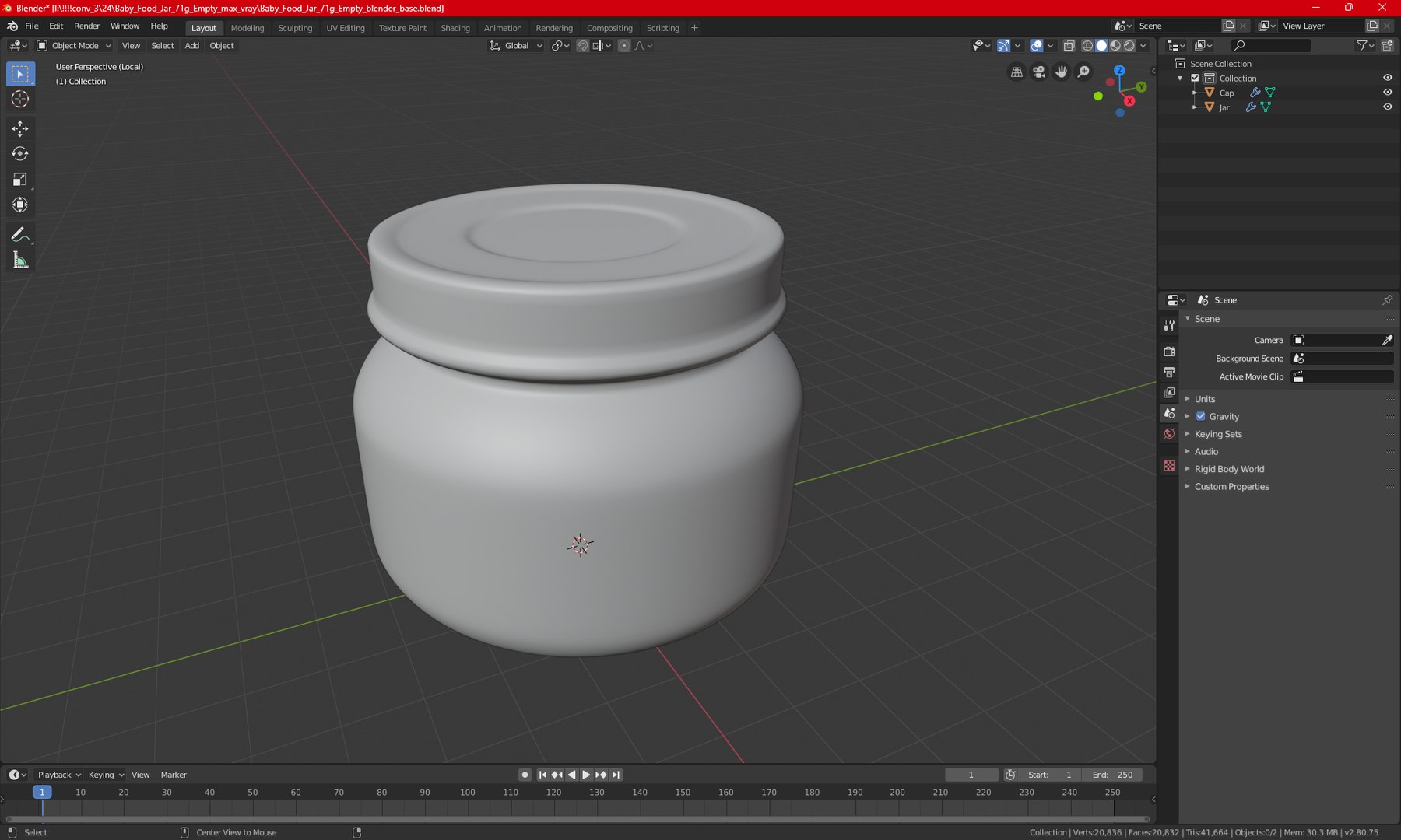 3D Baby Food Jar 71g Empty model - TurboSquid 2095322