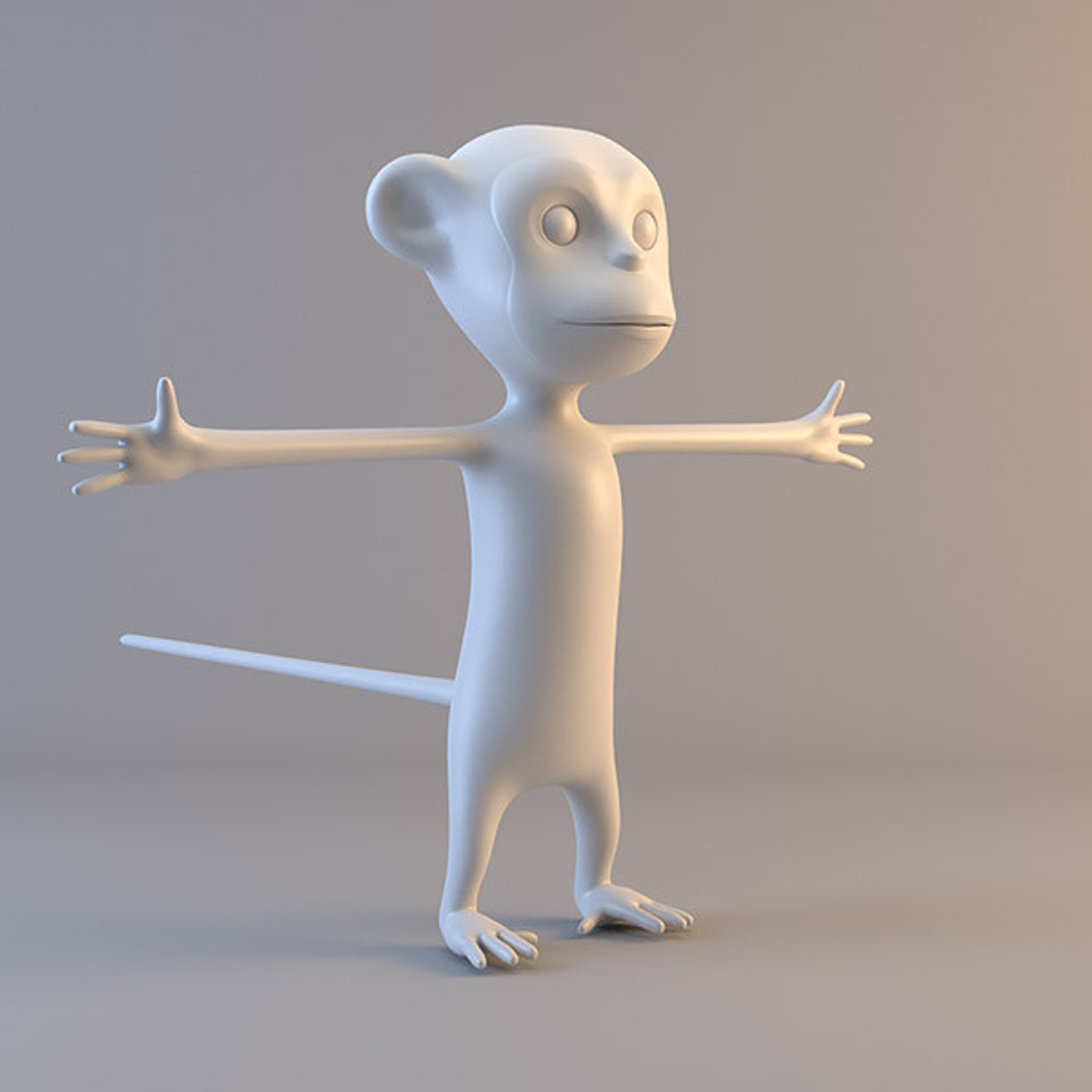 Ape Character 3d Ma