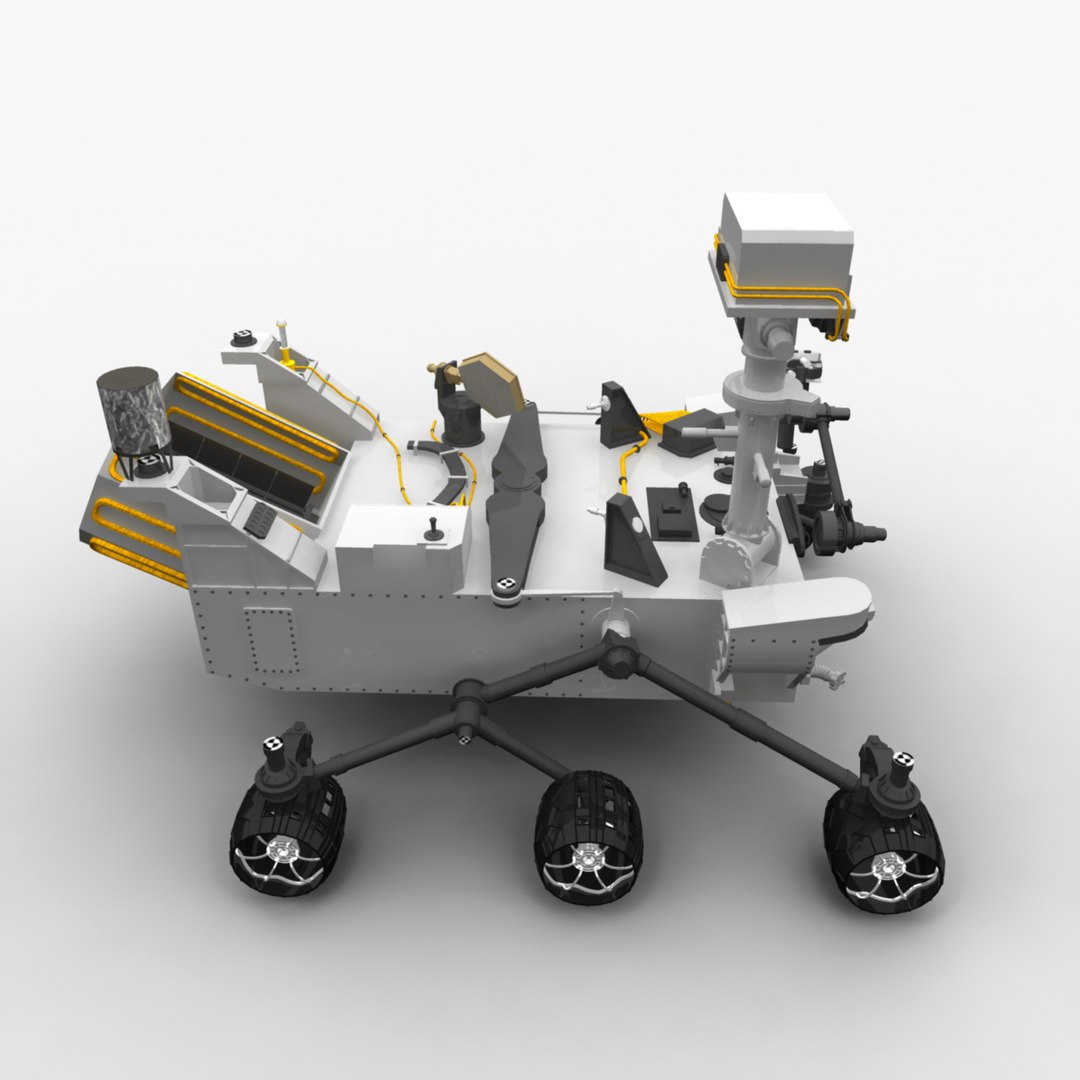 msl curiosity rover 3d 3ds