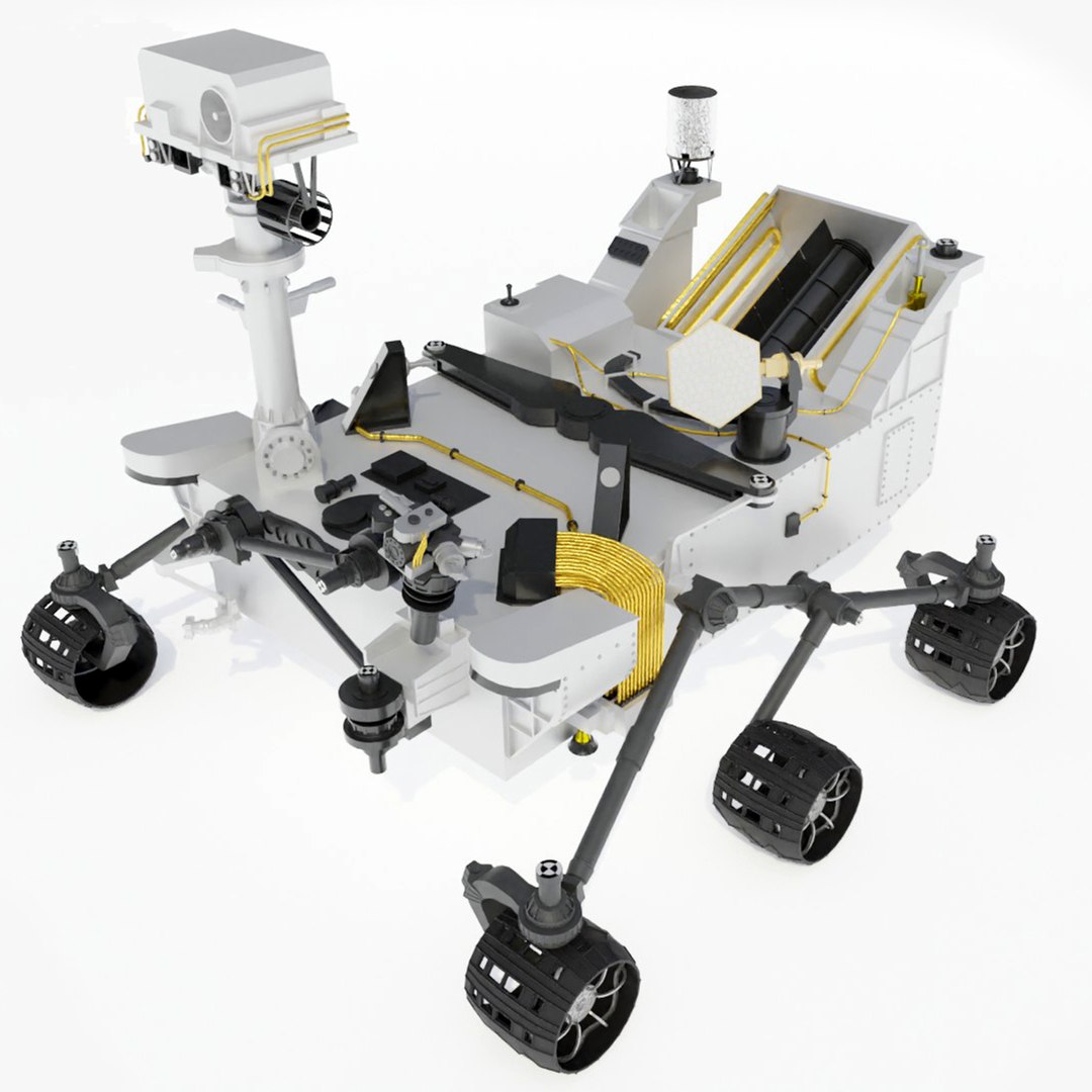msl curiosity rover 3d 3ds