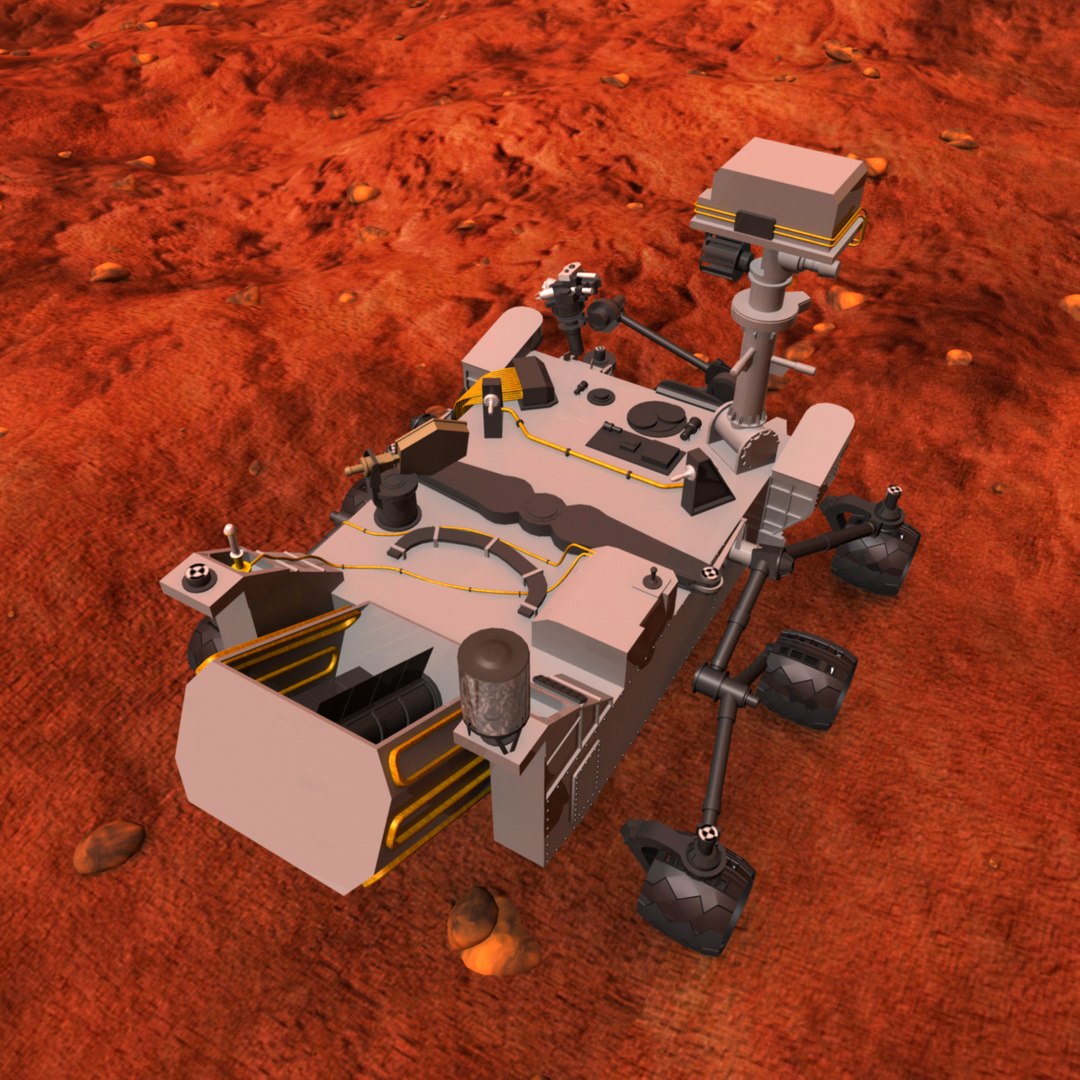 msl curiosity rover 3d 3ds