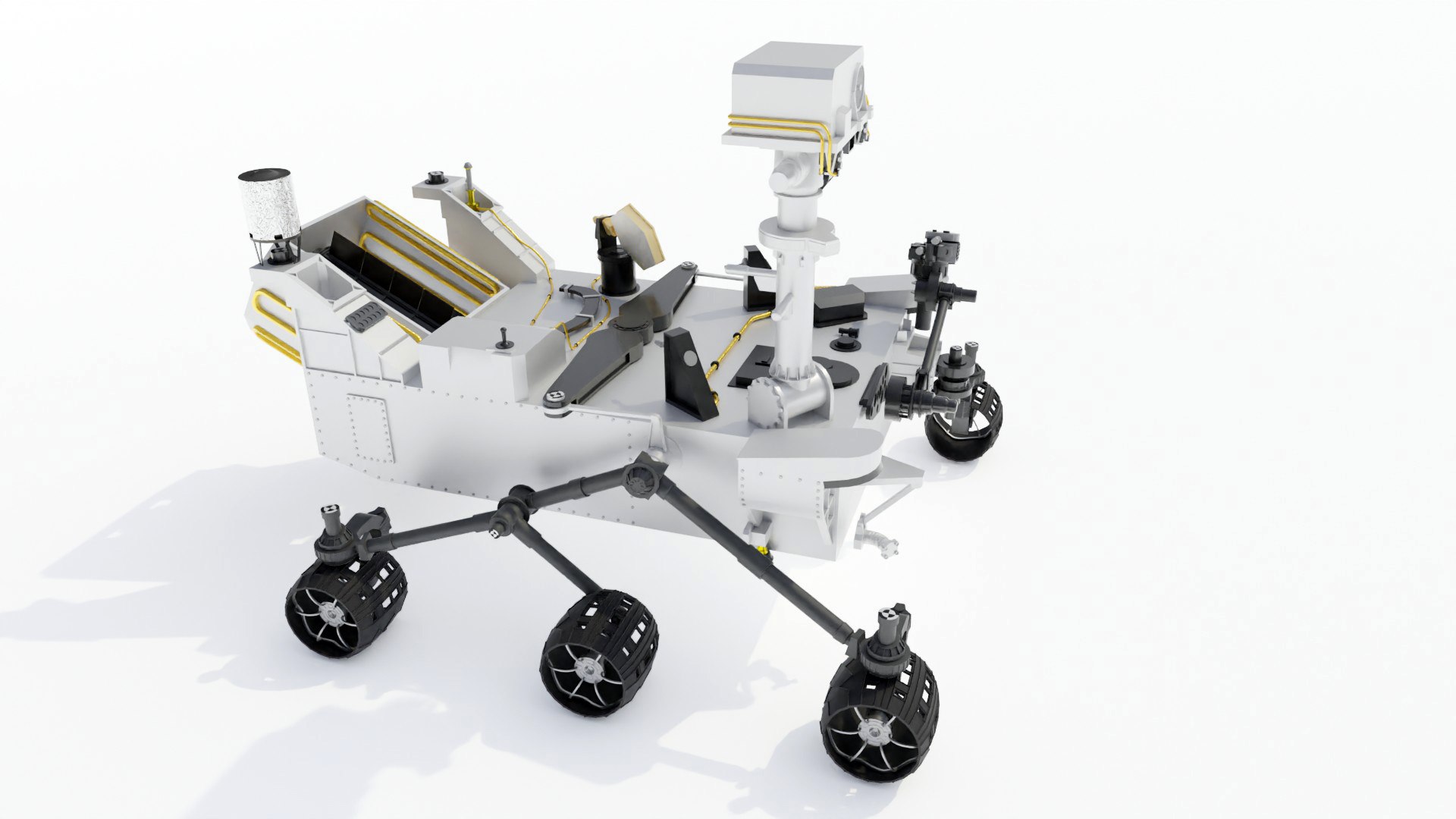 msl curiosity rover 3d 3ds