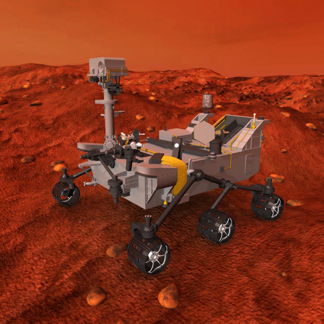 msl curiosity rover 3d 3ds
