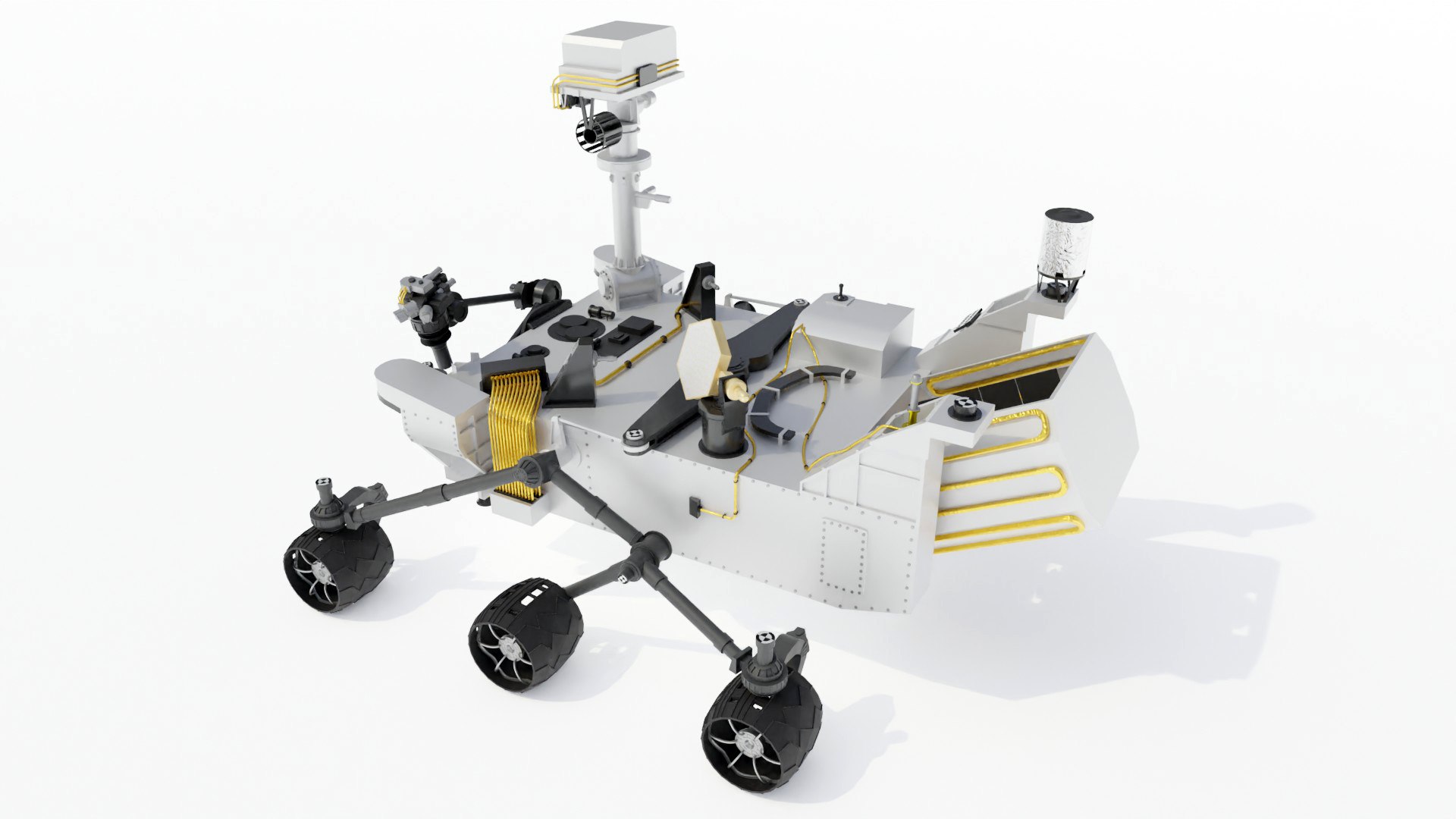 msl curiosity rover 3d 3ds