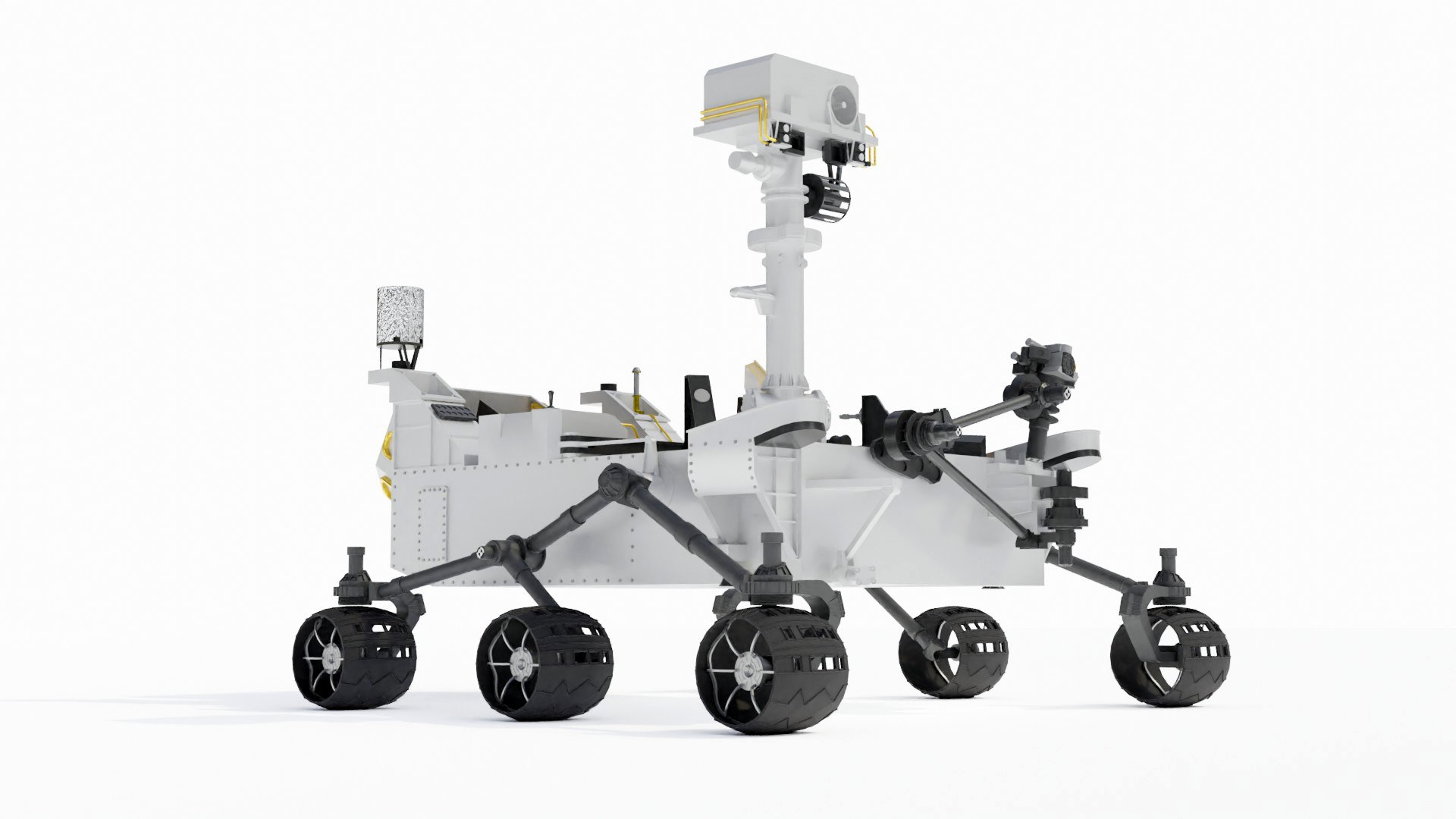 msl curiosity rover 3d 3ds
