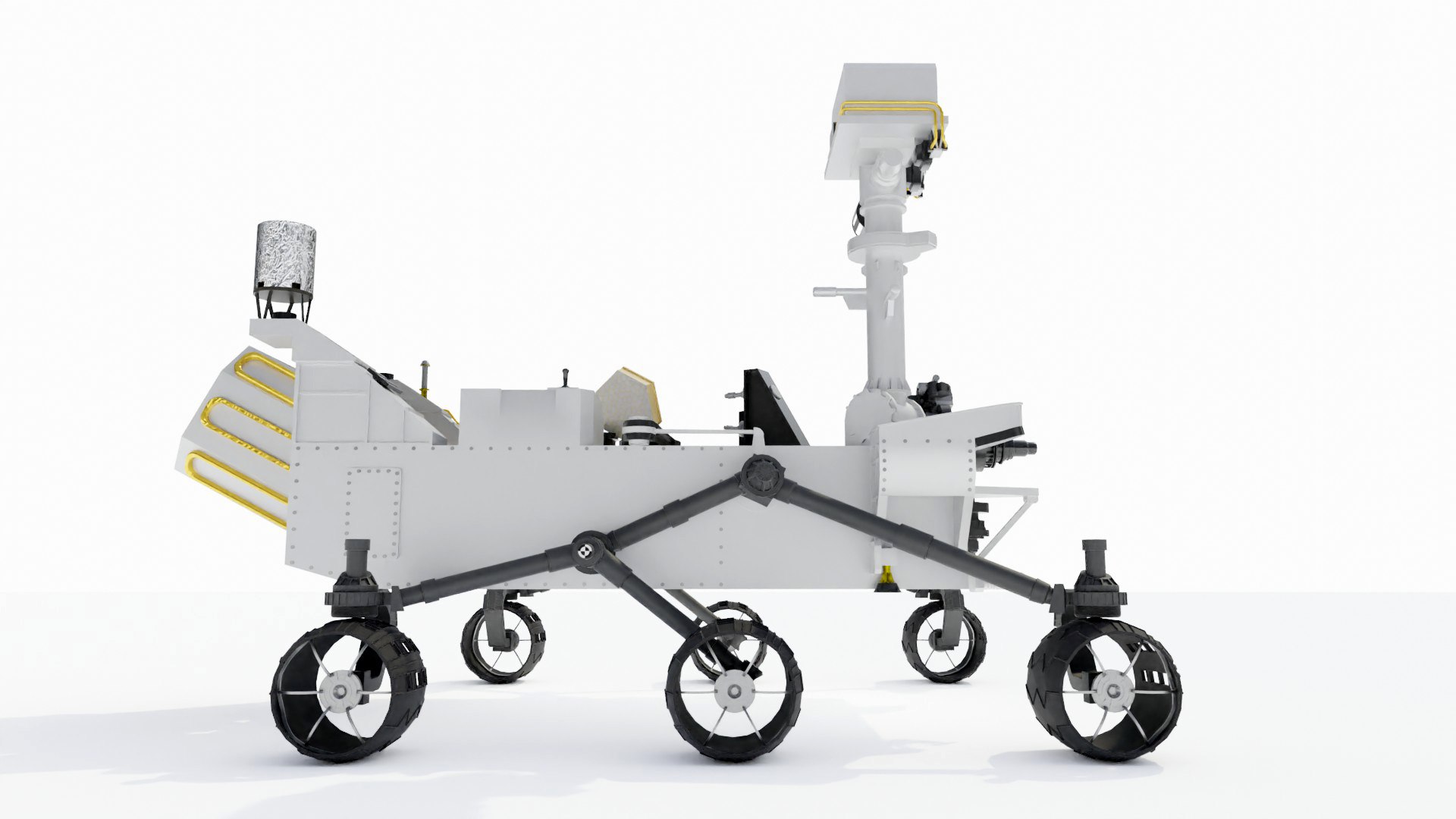 msl curiosity rover 3d 3ds