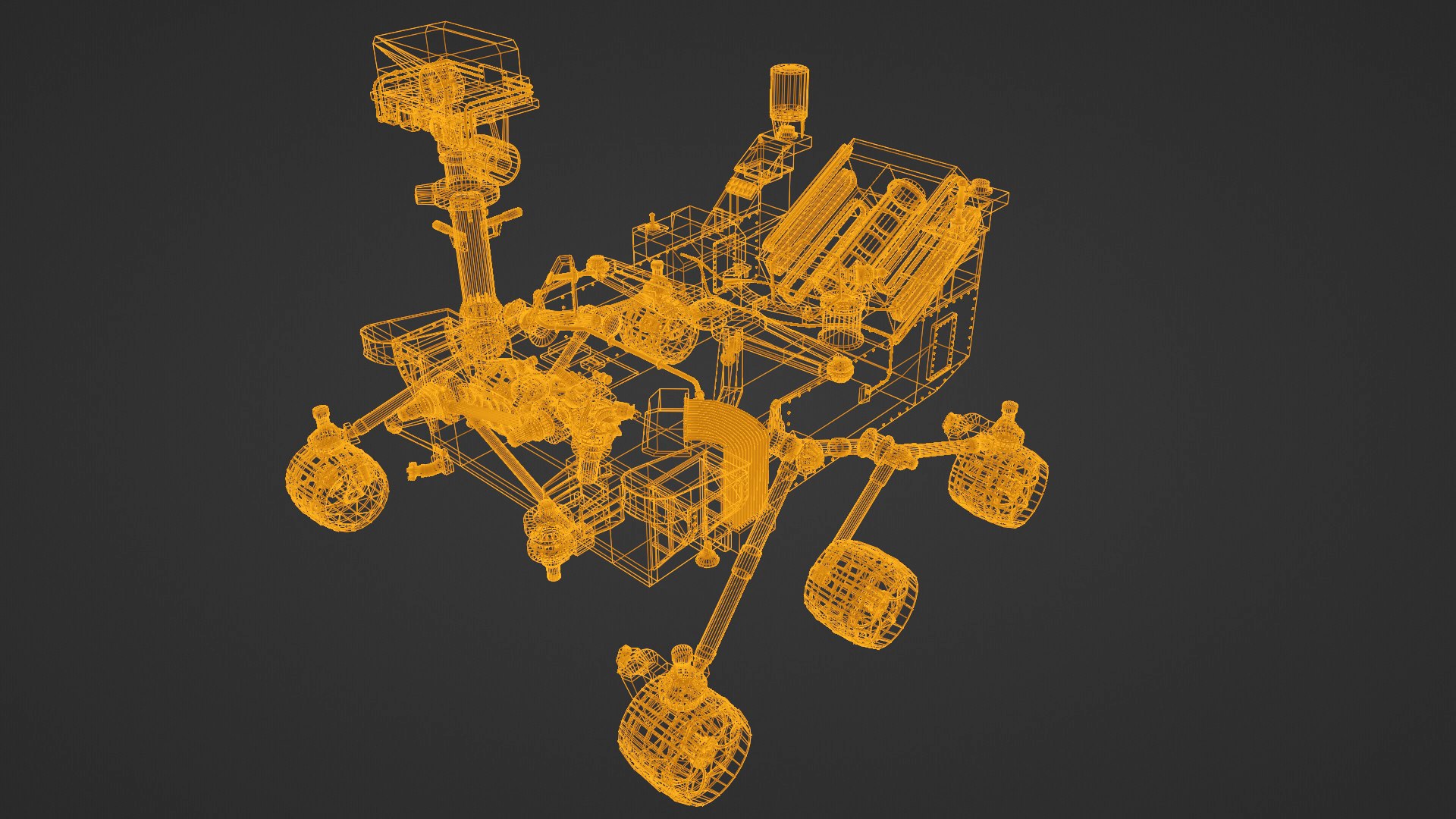 msl curiosity rover 3d 3ds