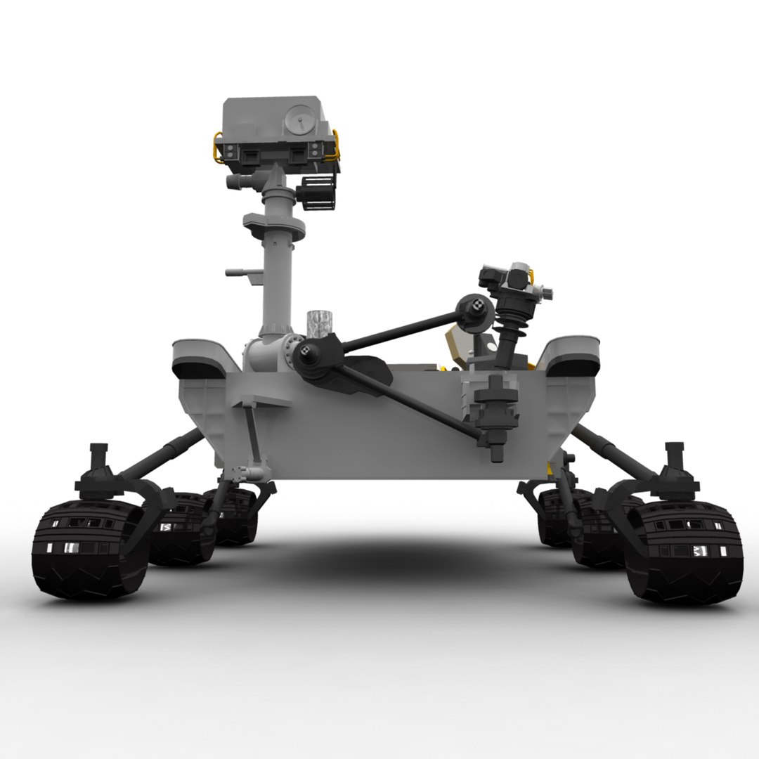 msl curiosity rover 3d 3ds