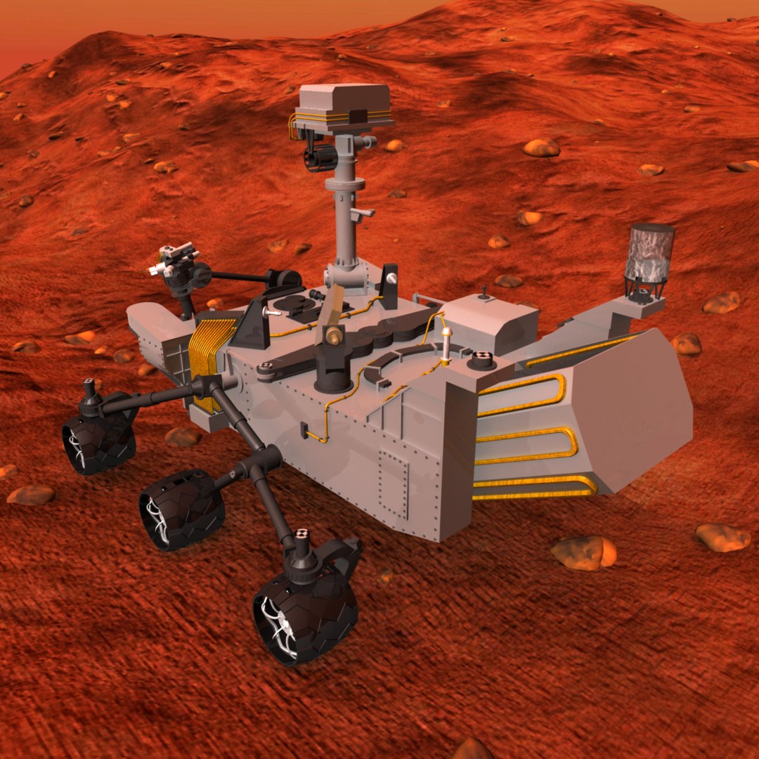 msl curiosity rover 3d 3ds