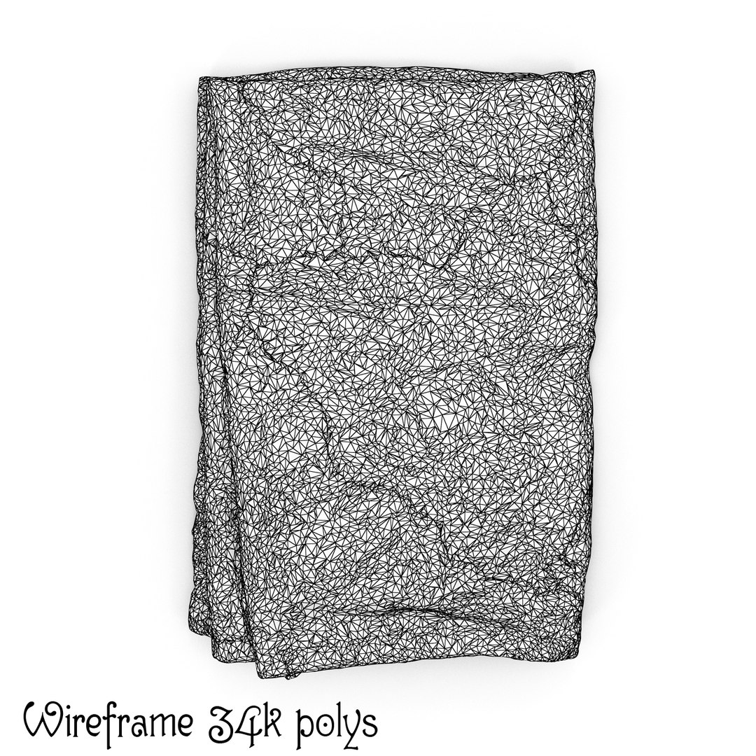 3d Folded Cloth Model