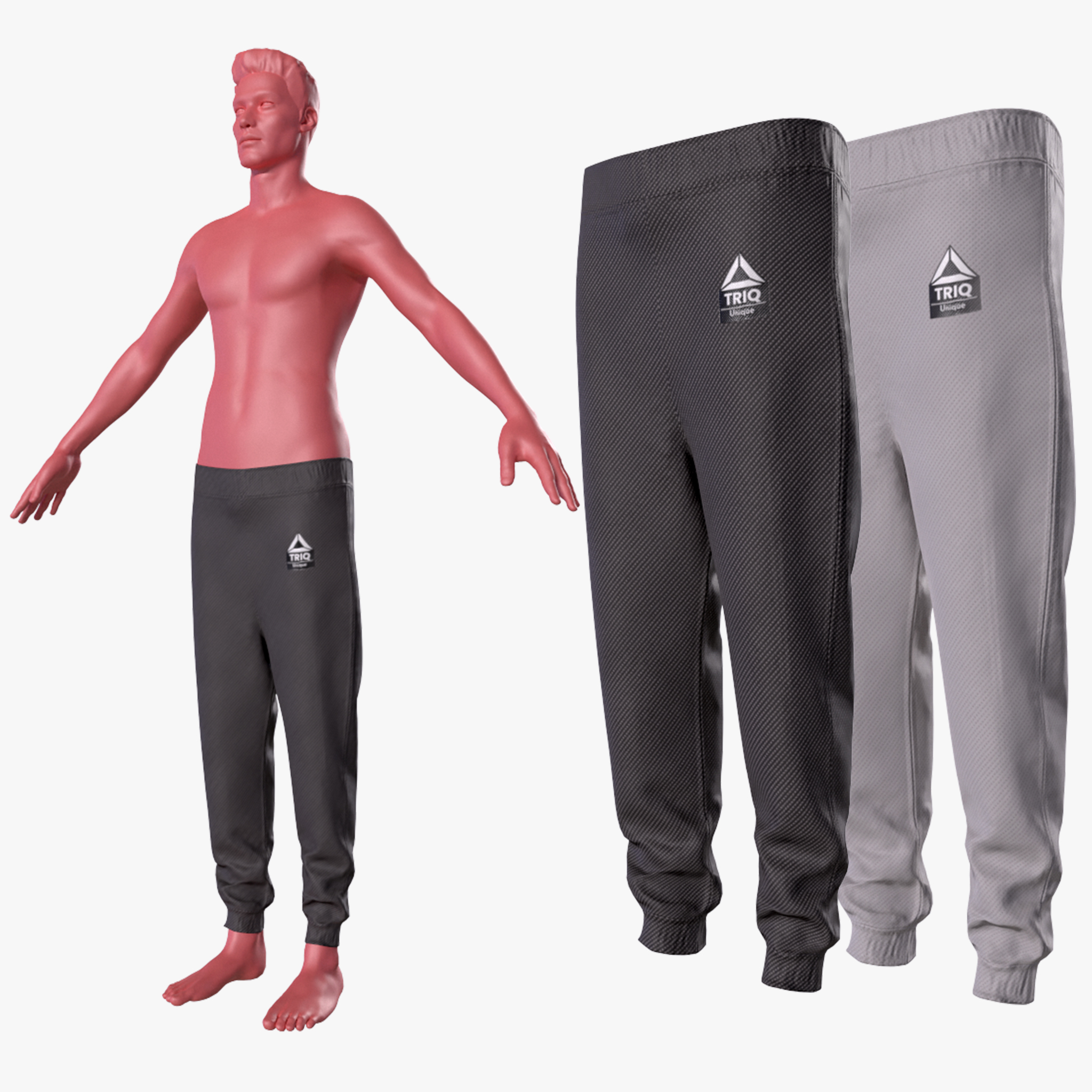 3D Sweatpants Low-poly 3D model - TurboSquid 1844155