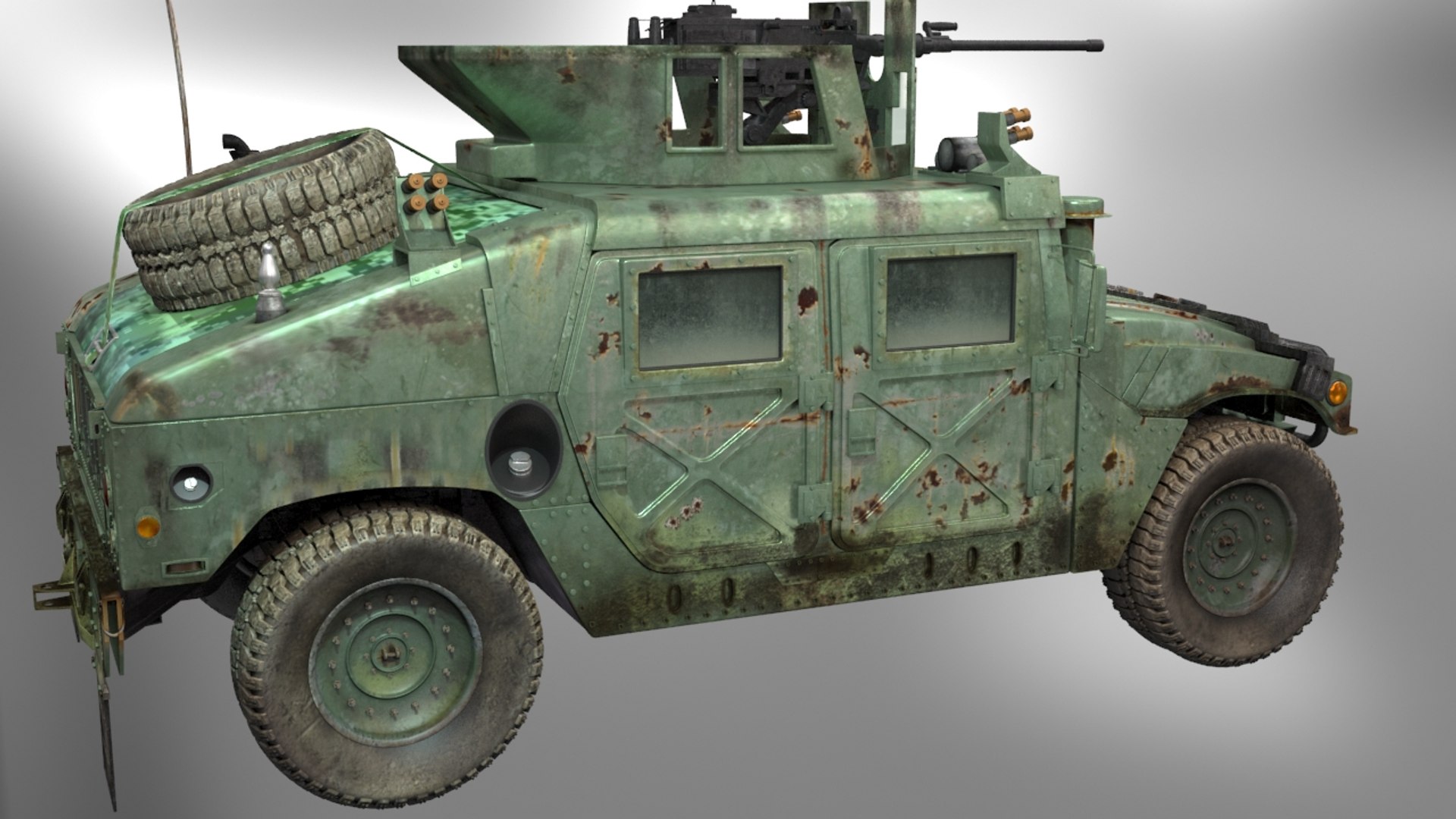 3d Military Hummer Model