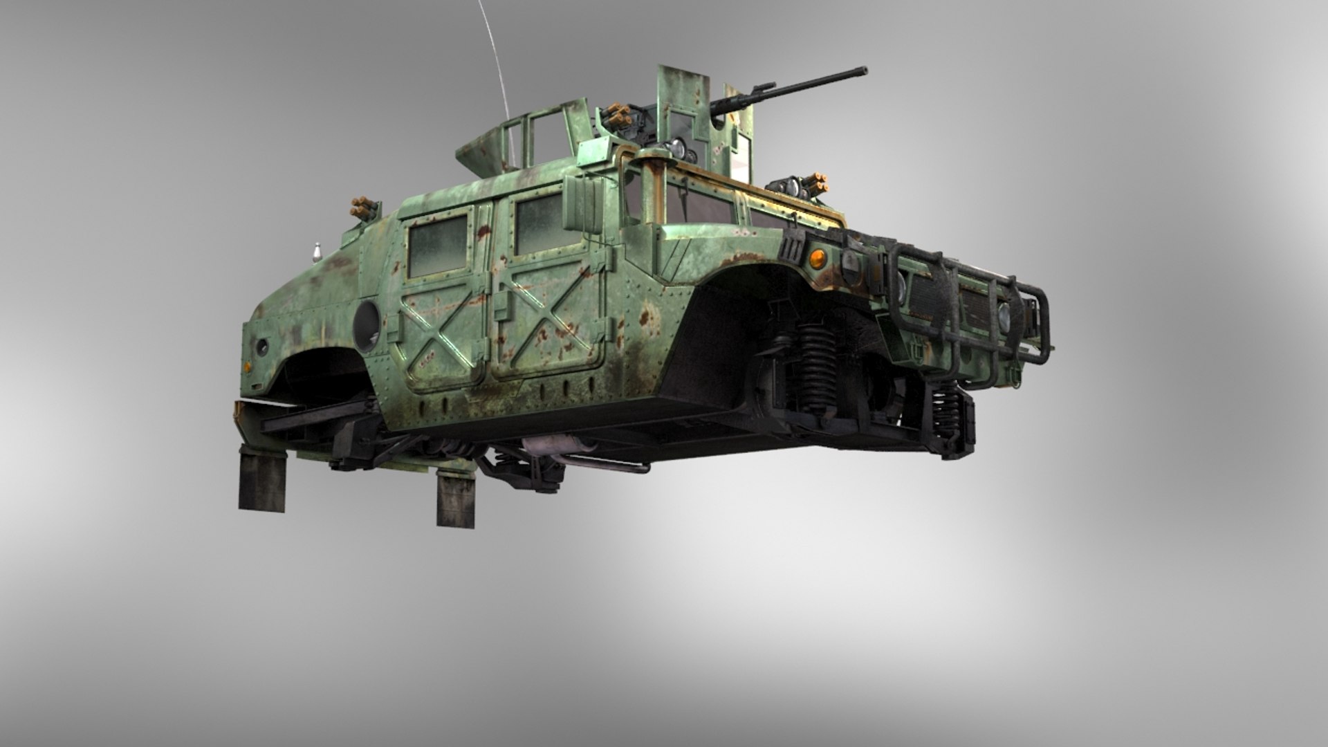 3d Military Hummer Model