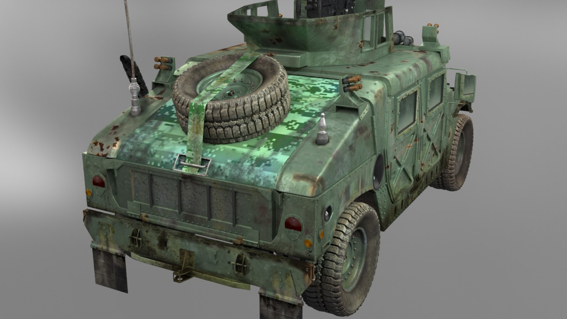 3d Military Hummer Model