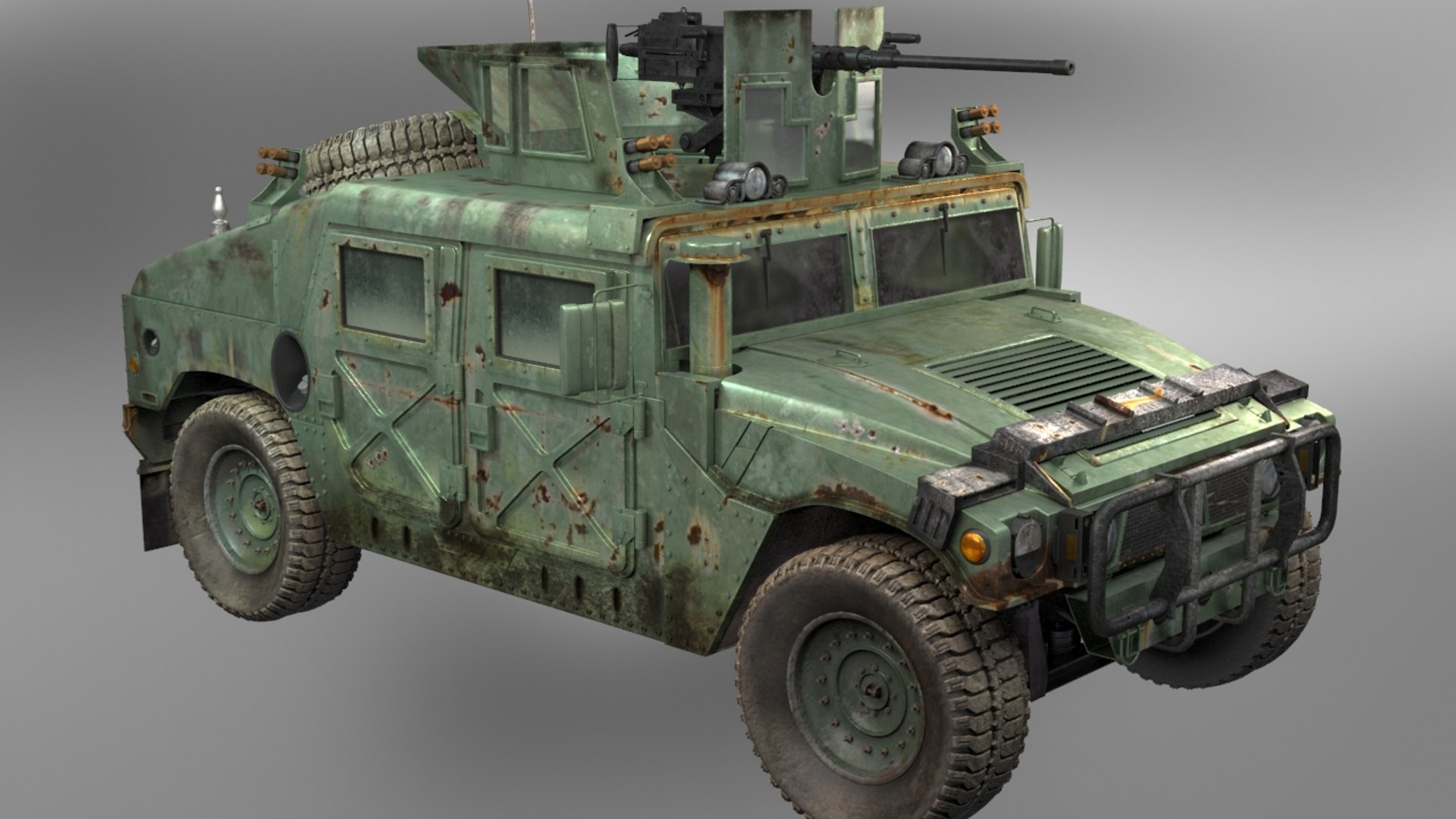 3d Military Hummer Model