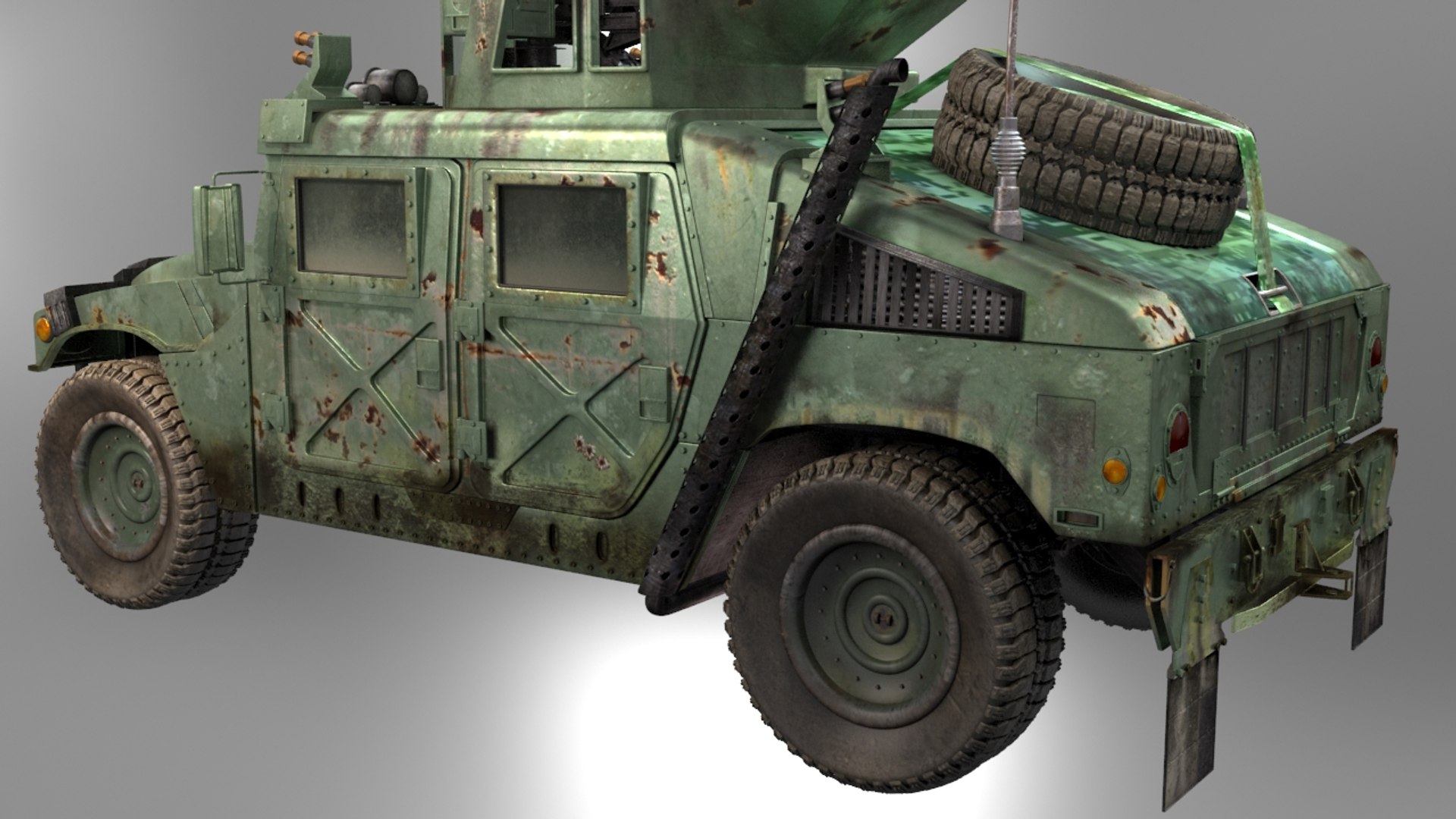 3d Military Hummer Model