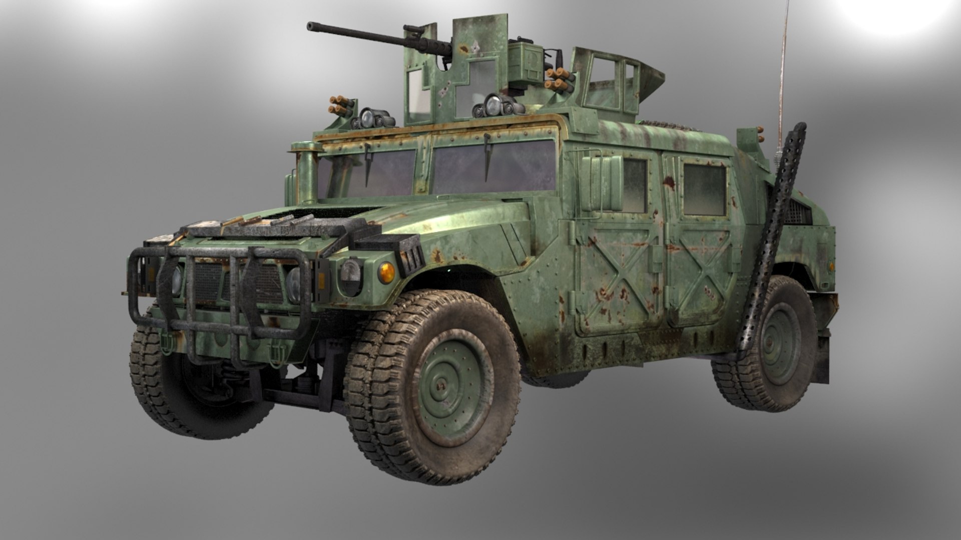 3d Military Hummer Model