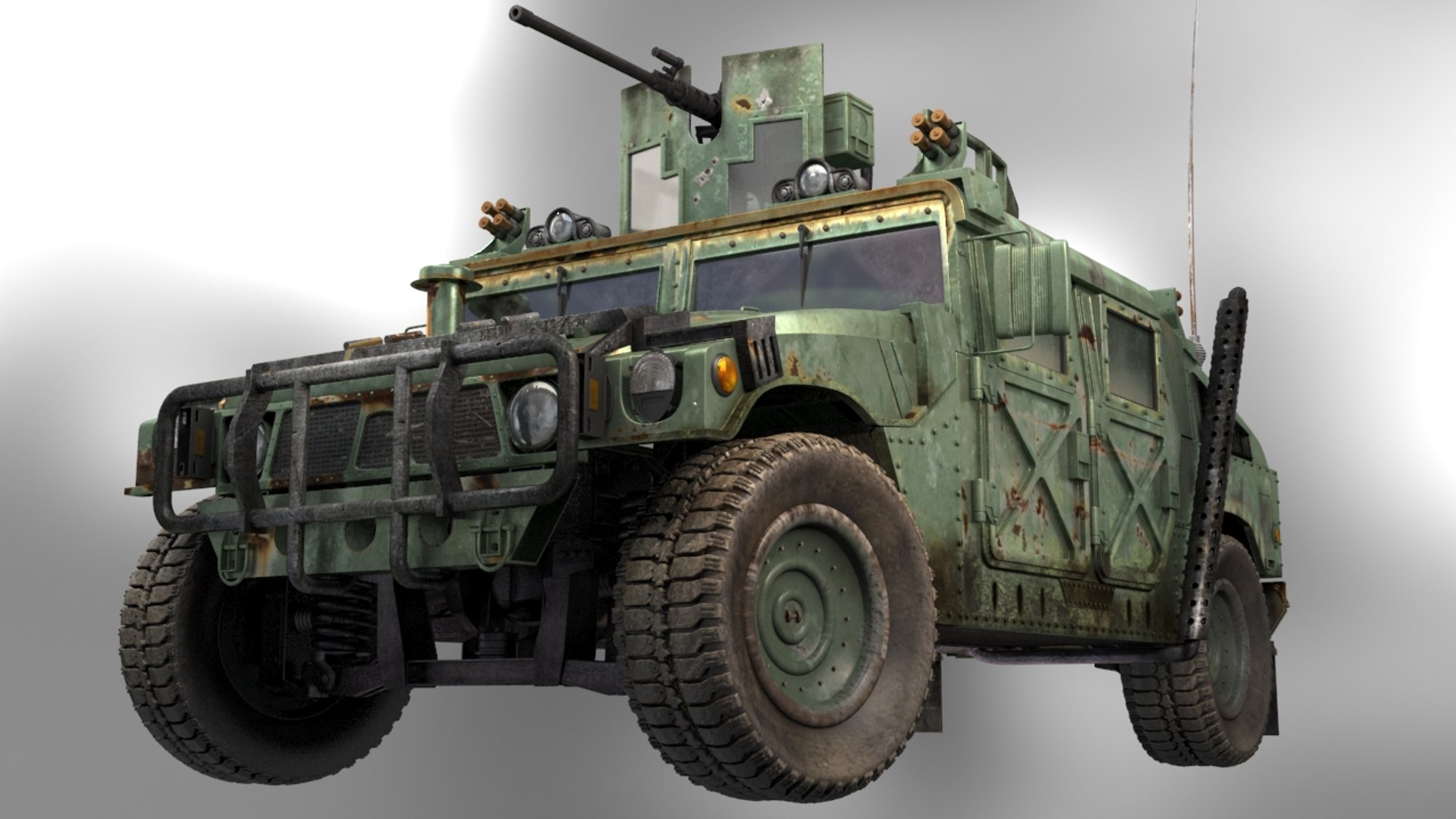 3d Military Hummer Model