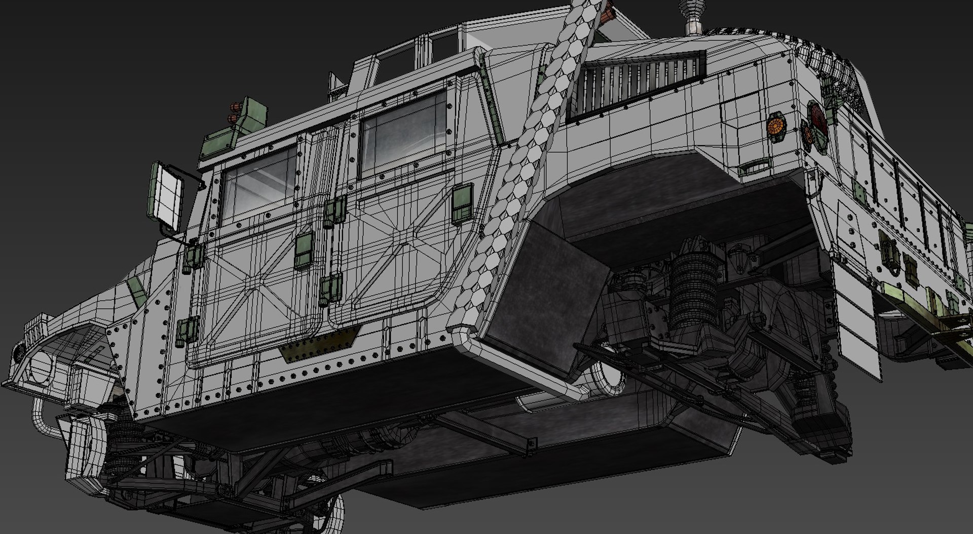 3d Military Hummer Model